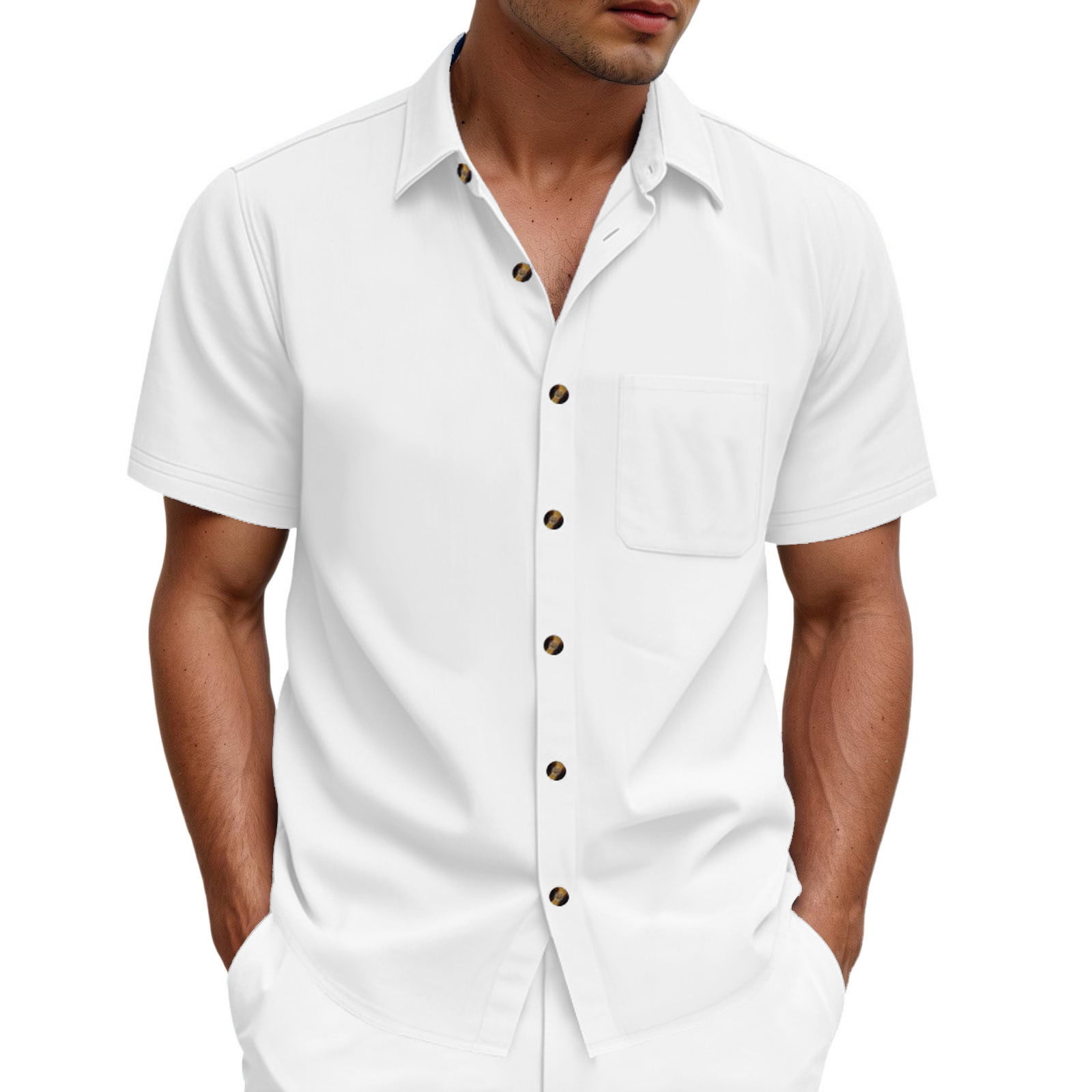ZZHZGZ 4Th of July Denim Shirt Men Men's Slim fit Casual Shirt ...