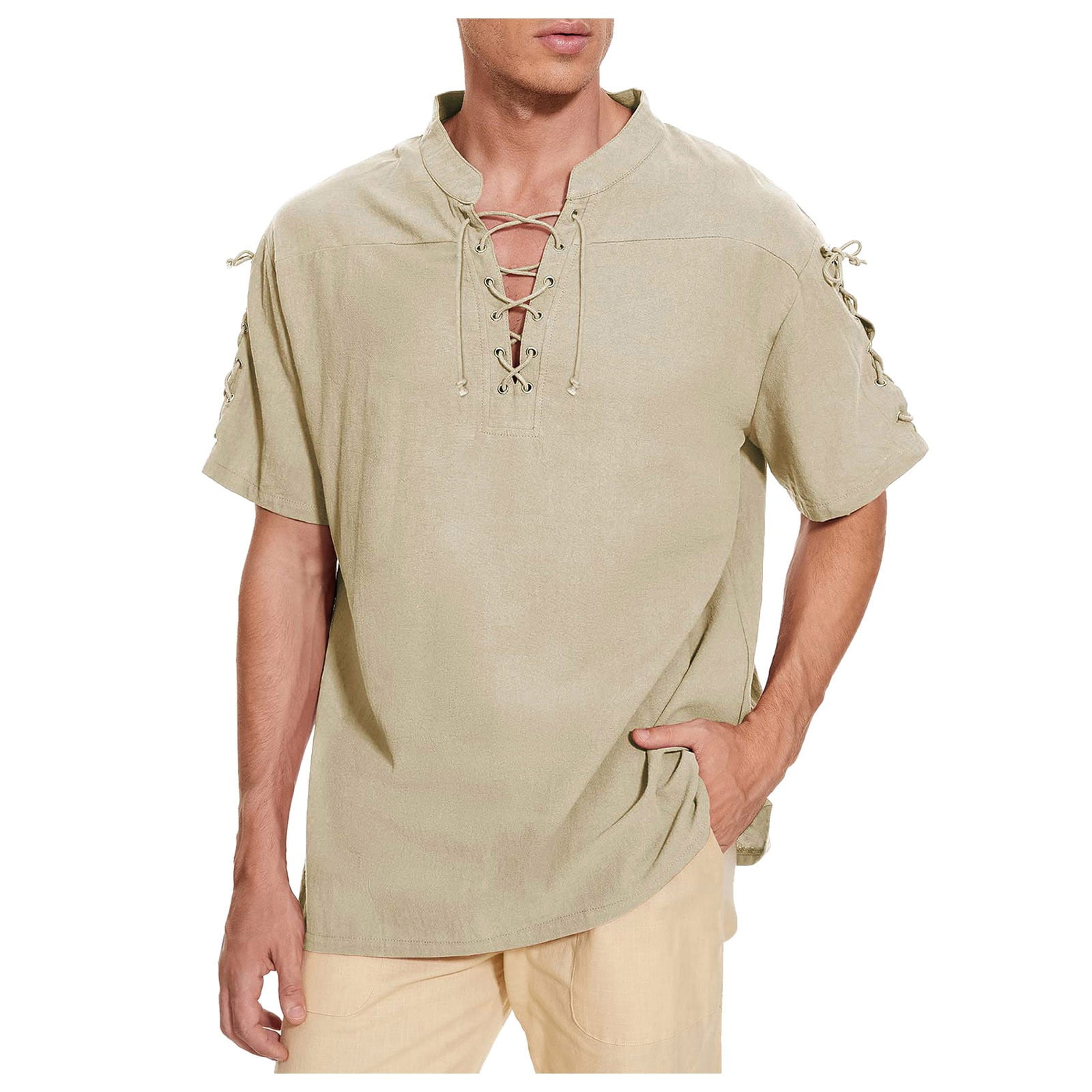 ZZHZGZ Fourth of July Denim Shirt Men Men's Beach Shirt Short Sleeve ...