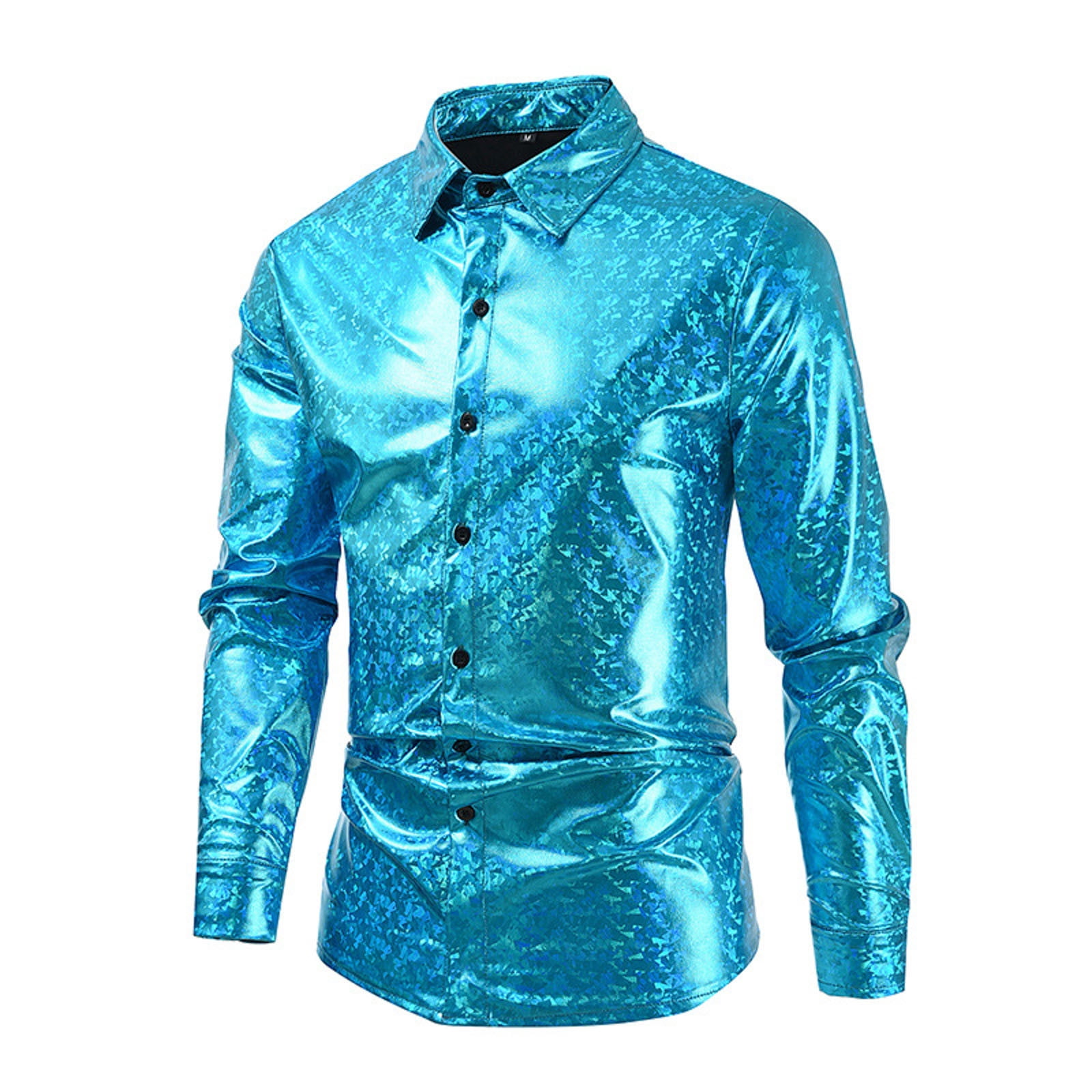 ZZHZGZ Late July Oversized Men Men Dress Shirt Bright Face Button up ...