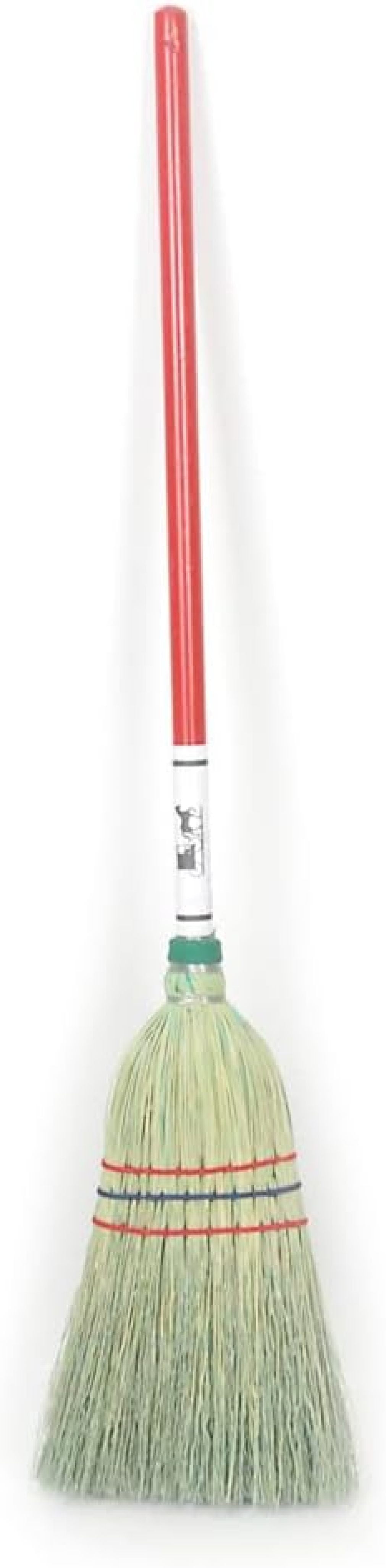 ZZJP Amish Made Barn Broom, Handmade of Corn Straw, Short 32 Inch Long ...