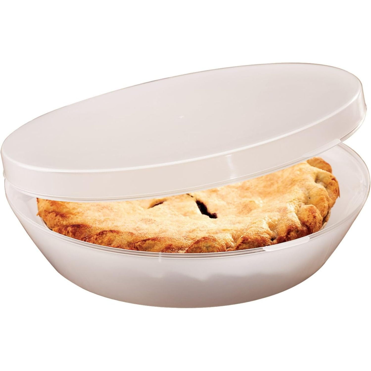 ZZJP Stay Fresh Pie Keeper with Hinged Lid, Universal Storage Container ...