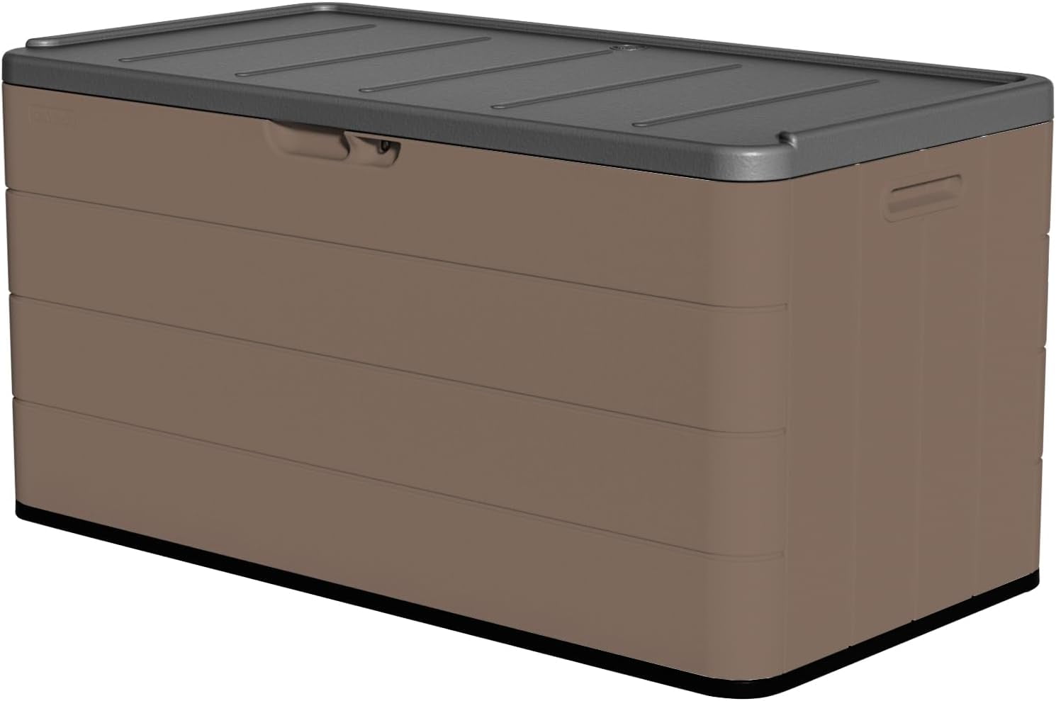 ZZMTIME 100 Gallon Lockable Resin Deck Box, Waterproof Outdoor Storage ...