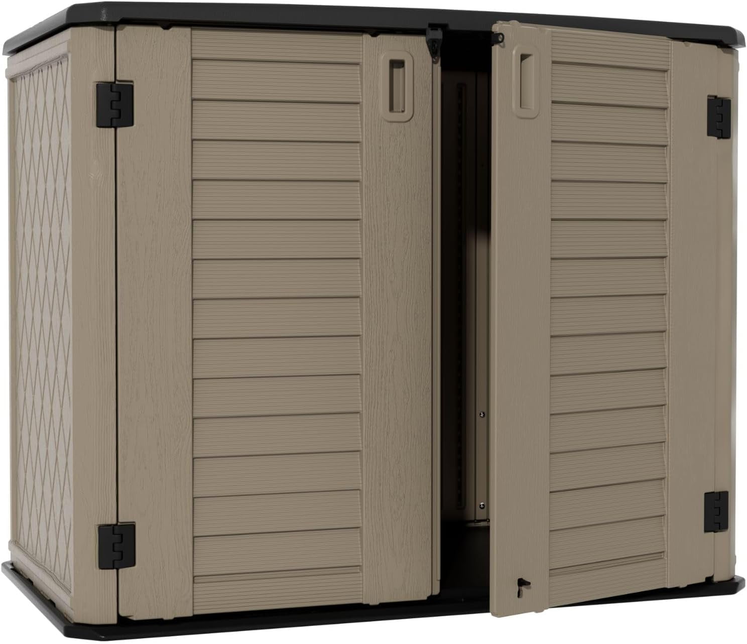 ZZMTIME 4x2.5 FT Outdoor Storage Shed, Resin Waterproof Storage Cabinet ...