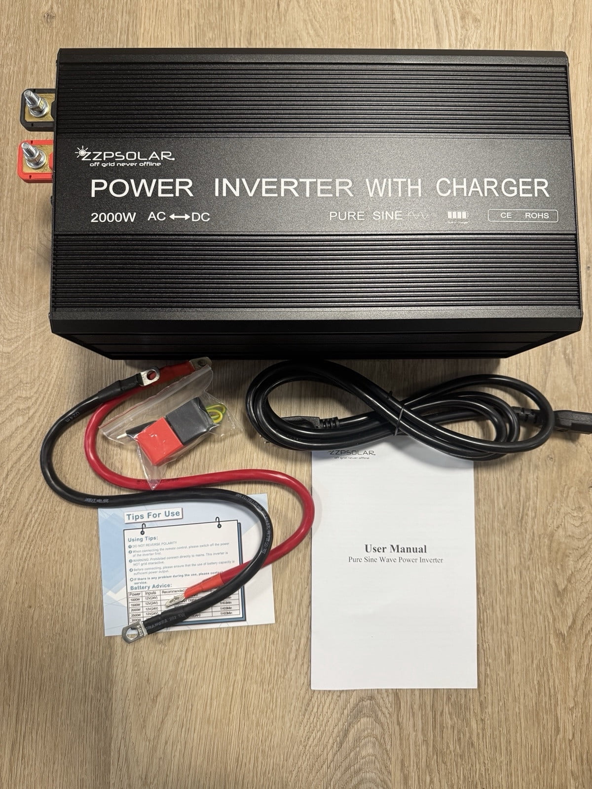 ZZP Solar 2000w 12v Pure Sine Wave Inverter Auto Transfer Switch ATS ...