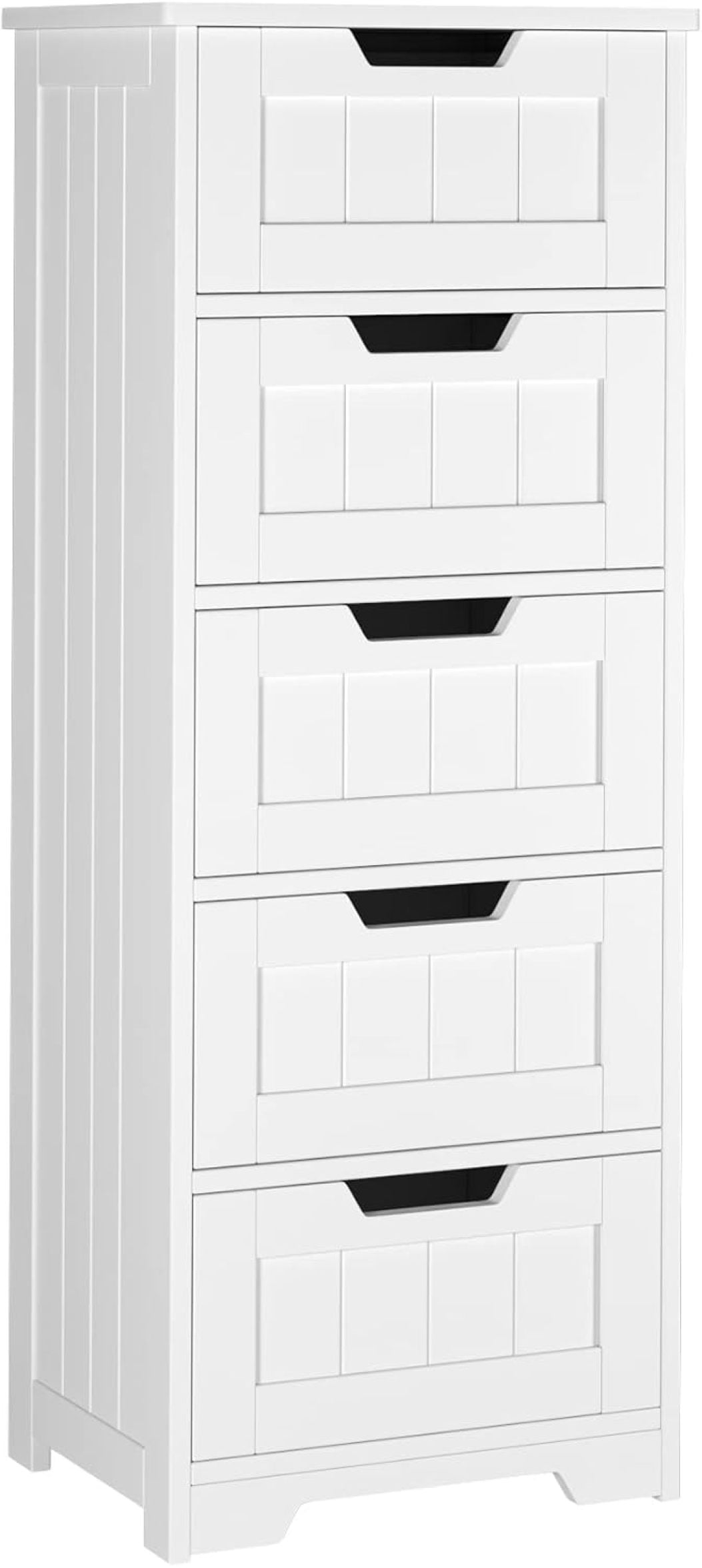 ZZSP Bathroom Cabinet, Bathroom Storage Cabinet with 5 Drawer Dresser ...