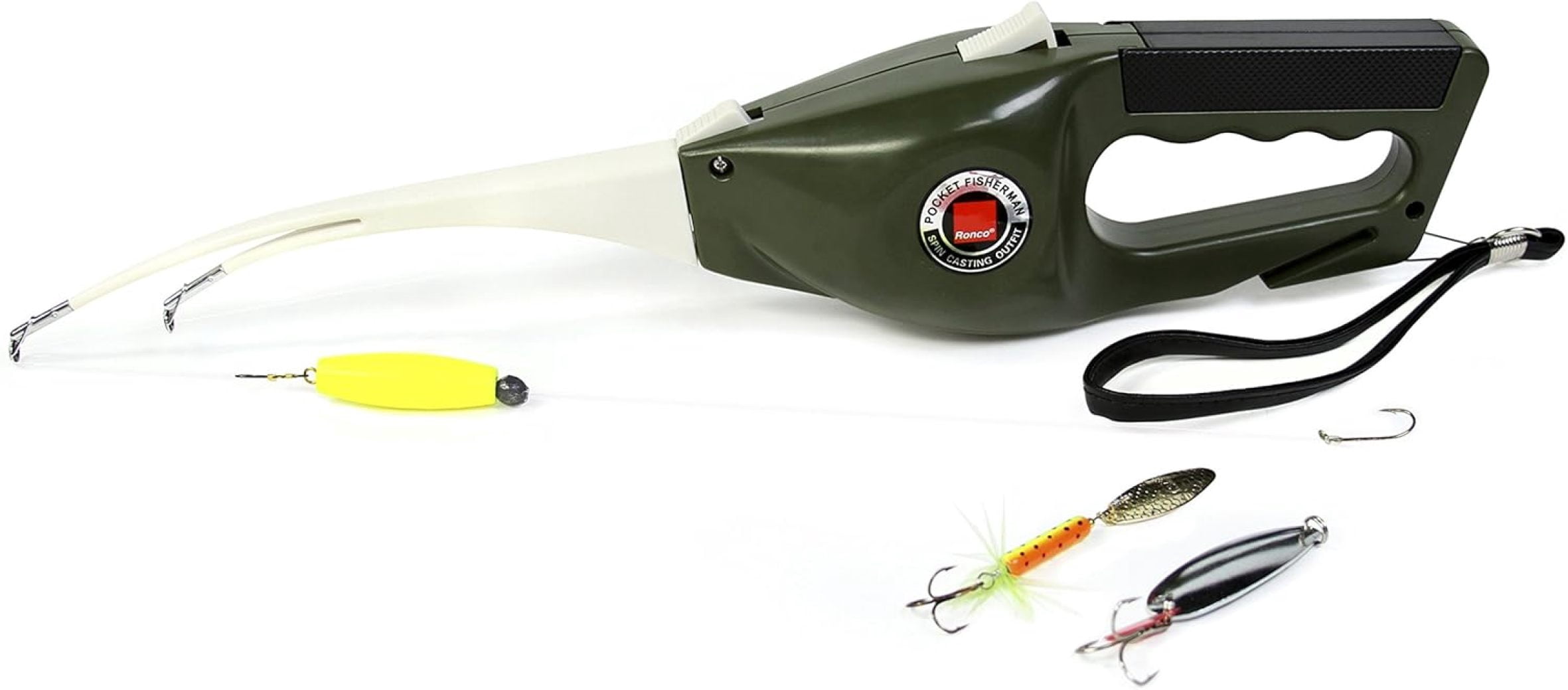 ZZSP Pocket Fisherman All-in-One Portable Rod and Reel Combo Spin ...
