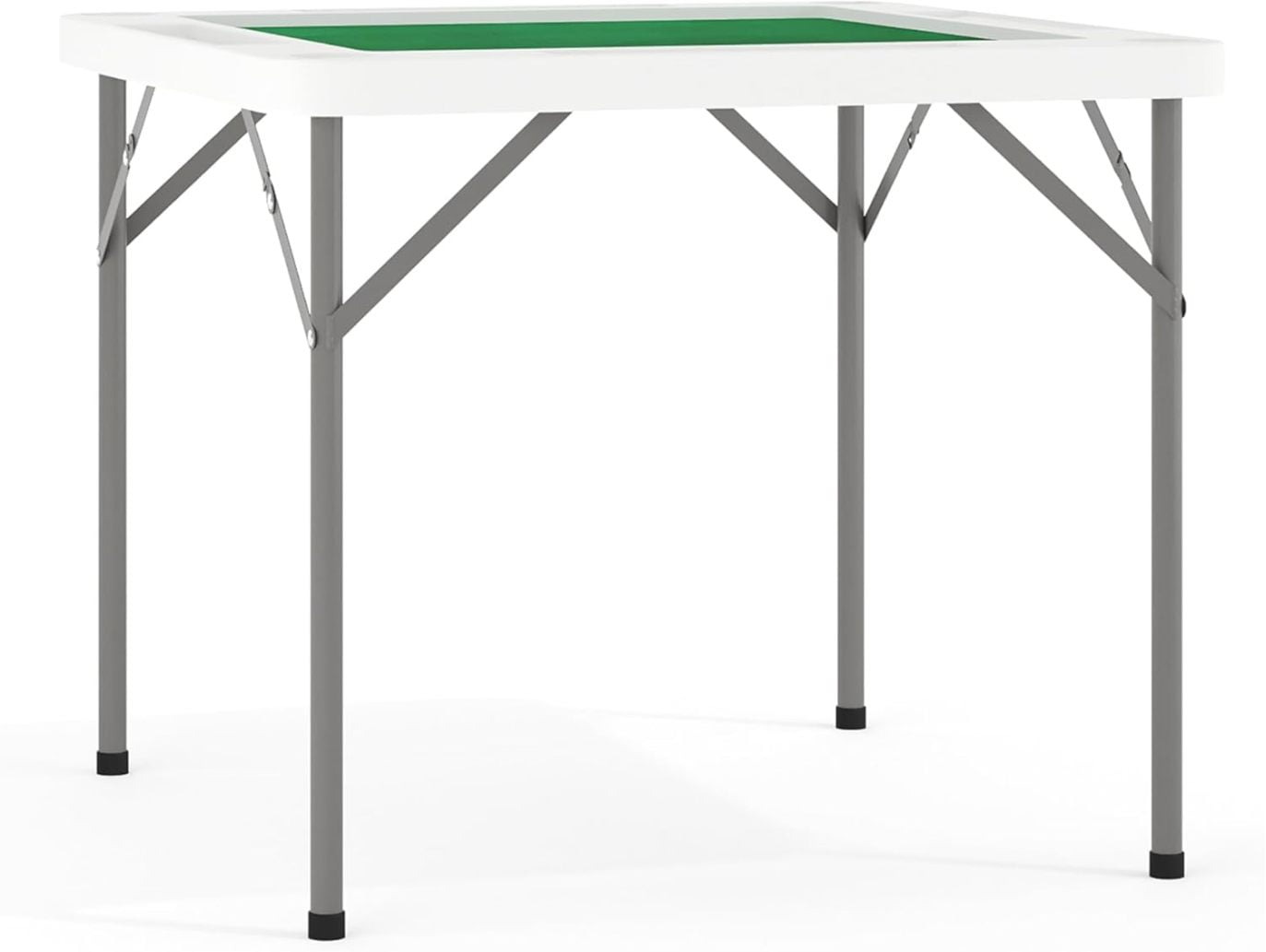 ZZSP Silas 34.5" Square Folding Card Table with Felt Green Surface and ...