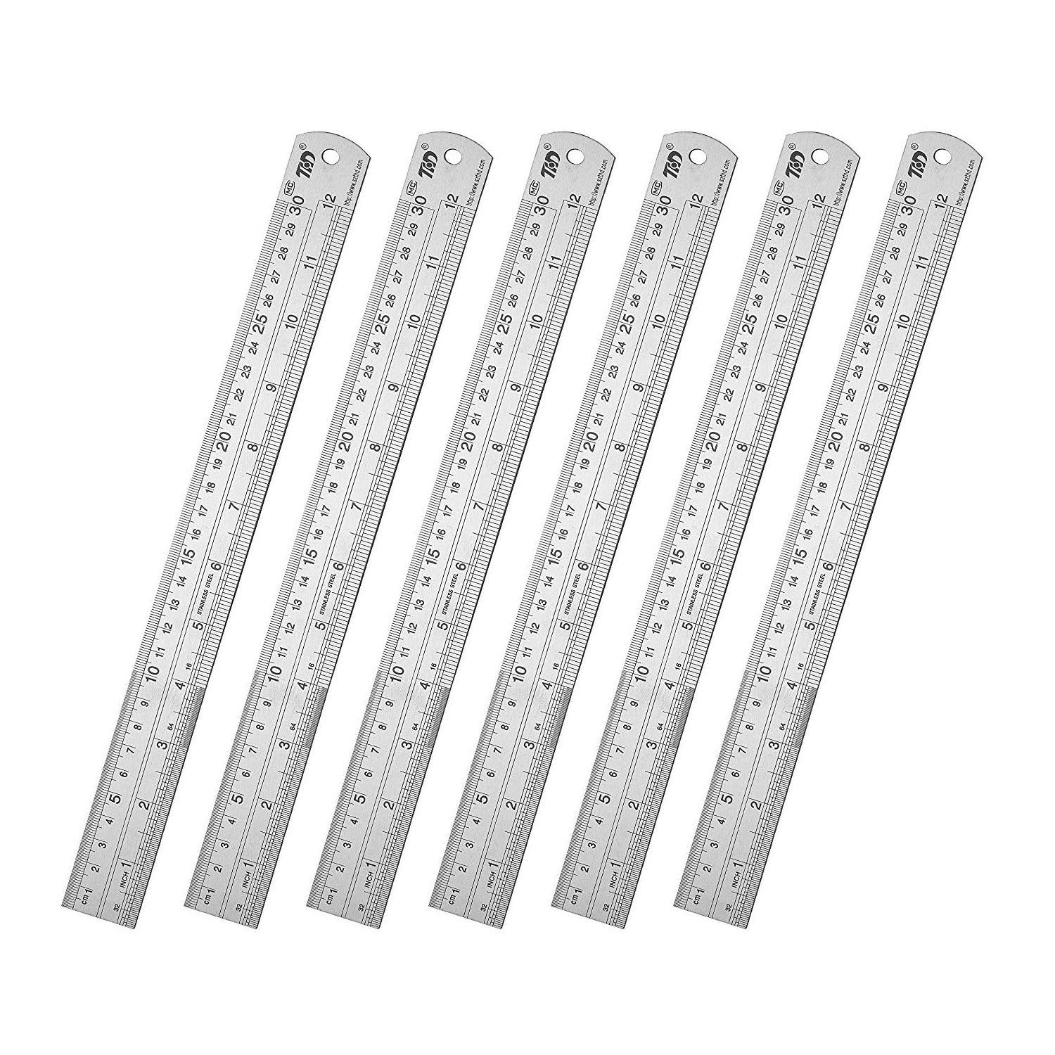 ZZTX Classic Ruler 12 Inch Stainless Steel Ruler High Quality Straight ...
