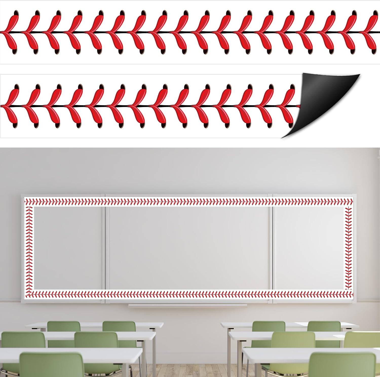 Wildflowers Magnetic Border Roll - 68.9ft Wildflowers Classroom Decor ...