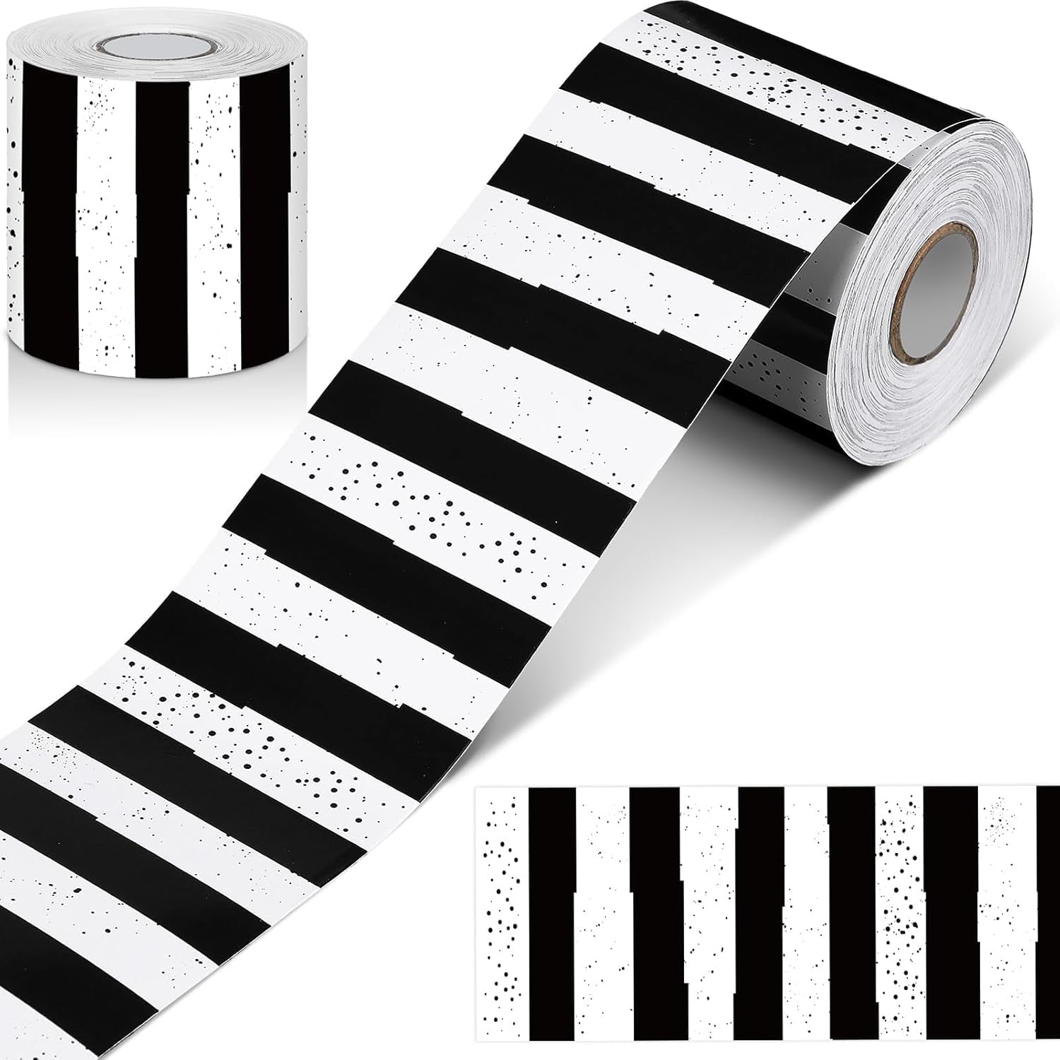 ZZUU Classroom Bulletin Board Border 65 Feet Polk Dot Stripes Straight ...