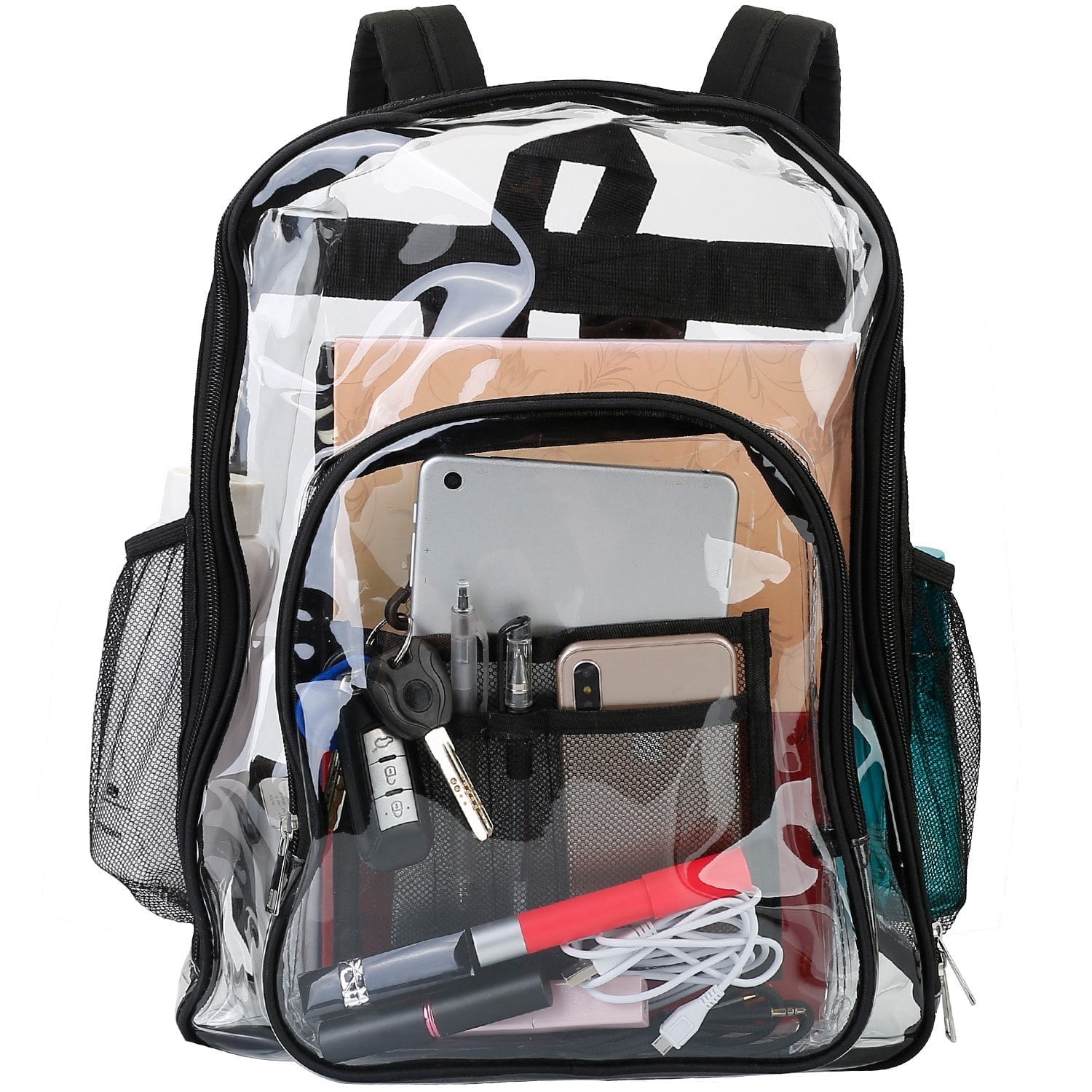 ZZY Heavy Duty Clear Backpack See Through Backpacks Transparent Clear ...
