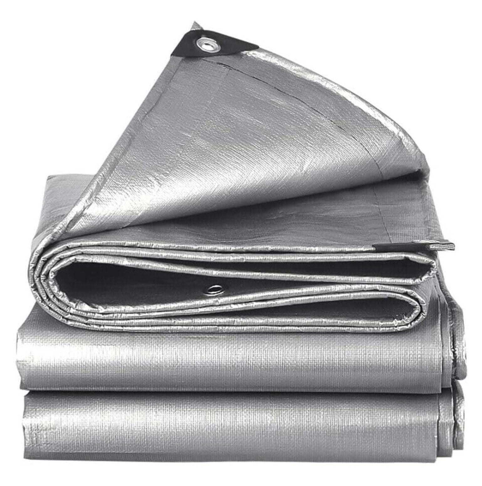 ZZYY 10' x 16' Tarps Heavy Duty Waterproof, 10 Mil Silver Tarp Cover ...
