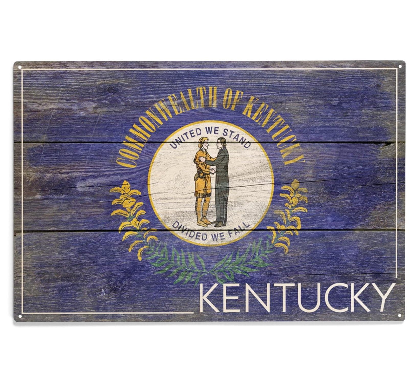 ZZYY 10x15 Inch Wood Sign, Ready to Hang Wall Decor, Rustic Kentucky ...