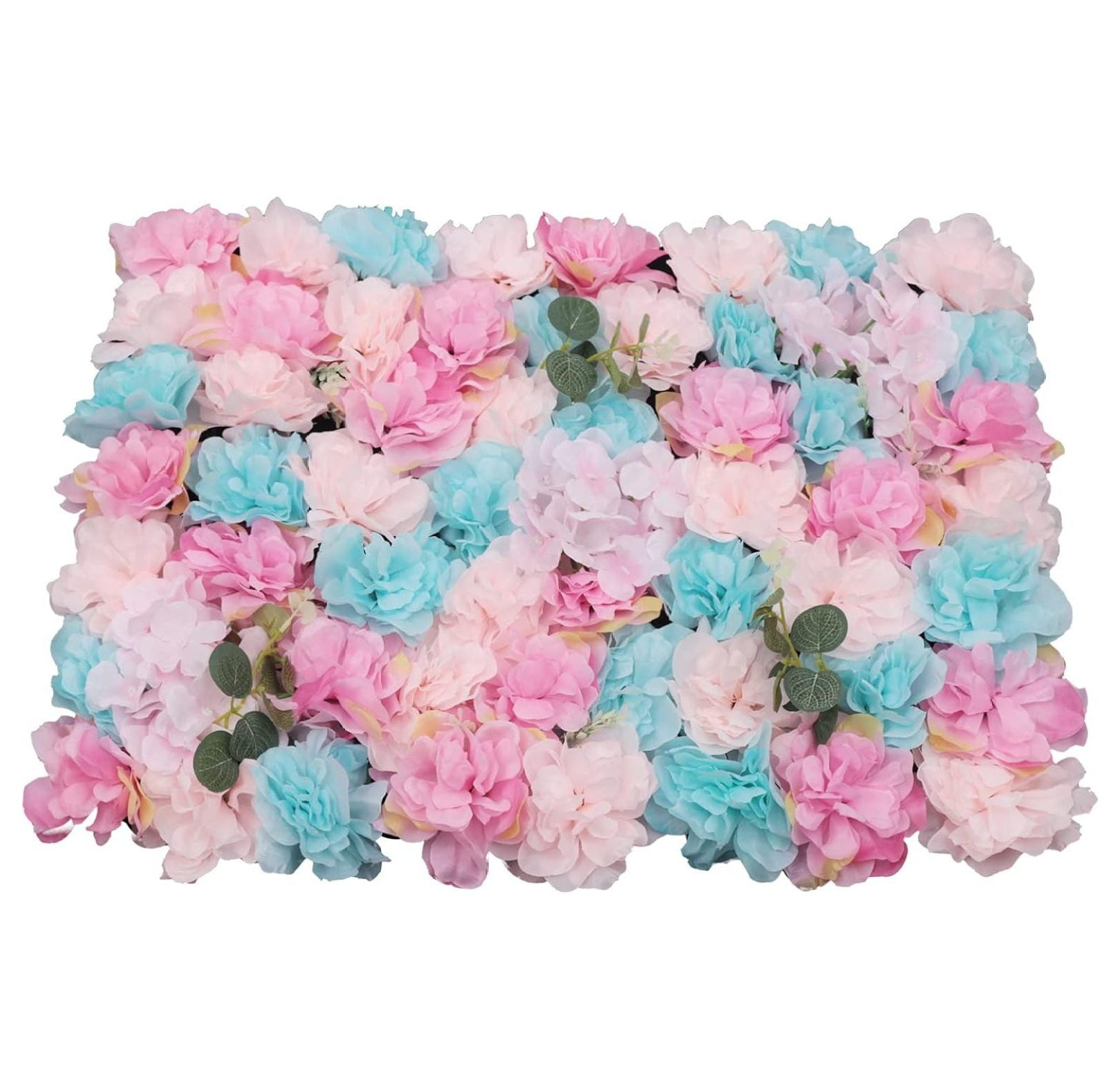 ZZYY 12 Pack Artificial Flower Wall Panels 24" x 16" Flower Wall Panel ...