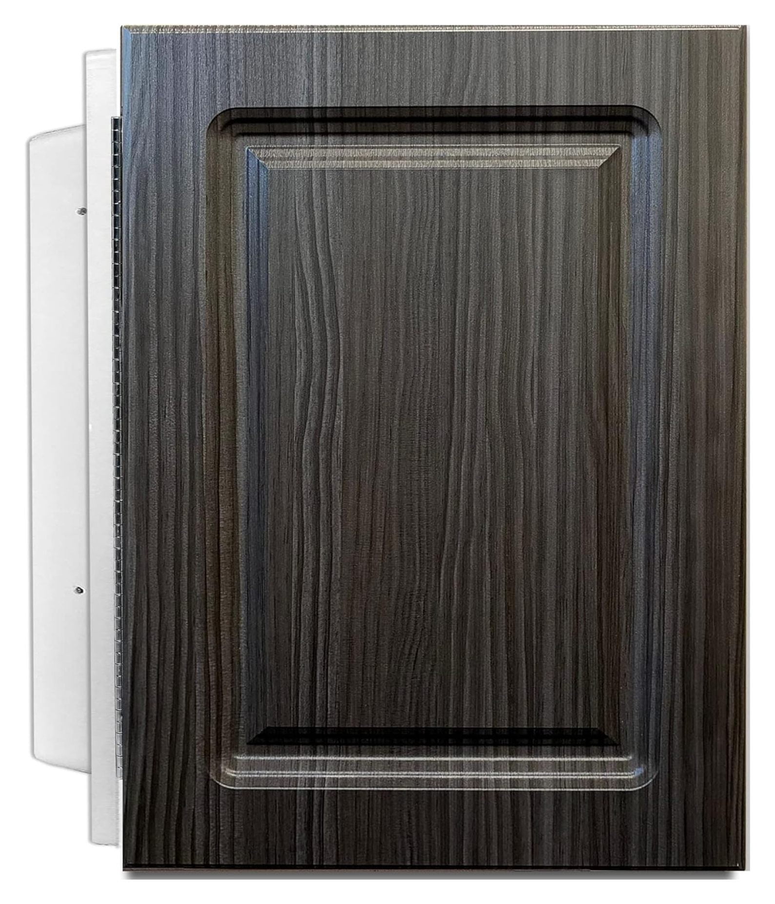 ZZYY 16'' x 22'' Black Pine Raised Panel Recessed Medicine Cabinet ...