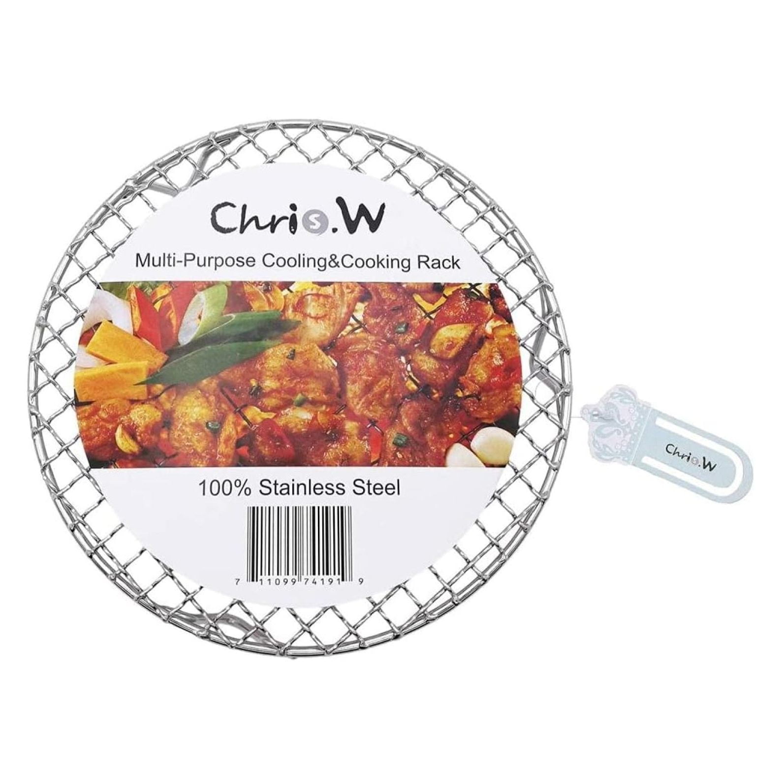 ZZYY 1Pack Multi-Purpose Round Stainless Steel Cross Wire Steaming ...