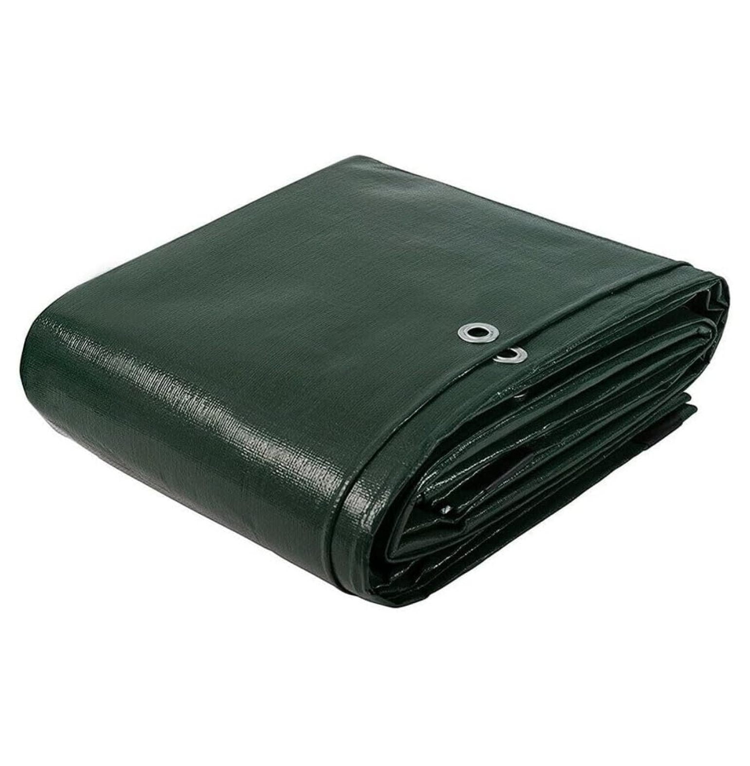 ZZYY 20' x 24' Tarps Heavy Duty Waterproof, 5 Mil Green Tarp Cover, UV ...