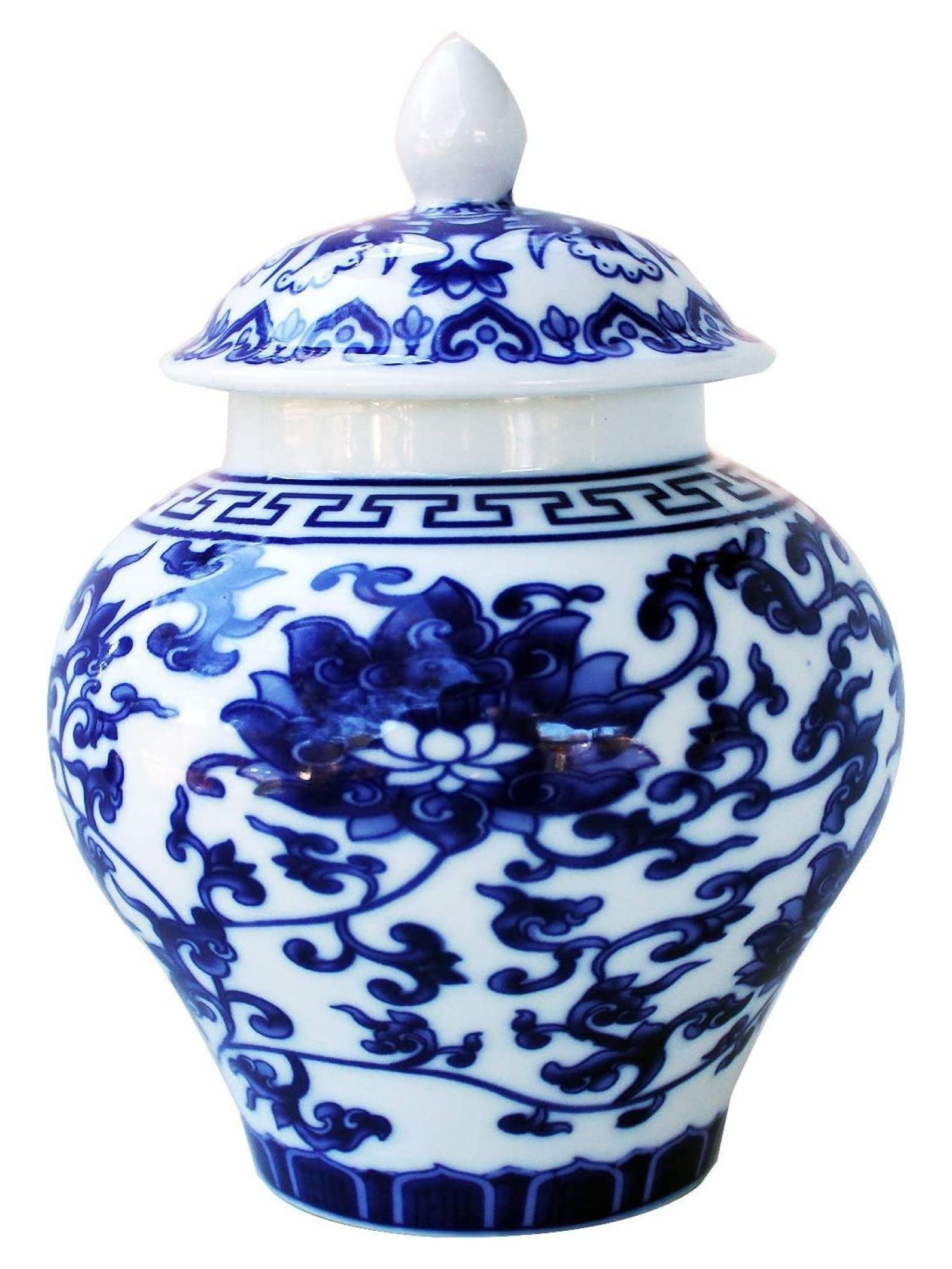 ZZYY Ancient Chinese Blue and White Porcelain Lotus Helmet-shaped ...