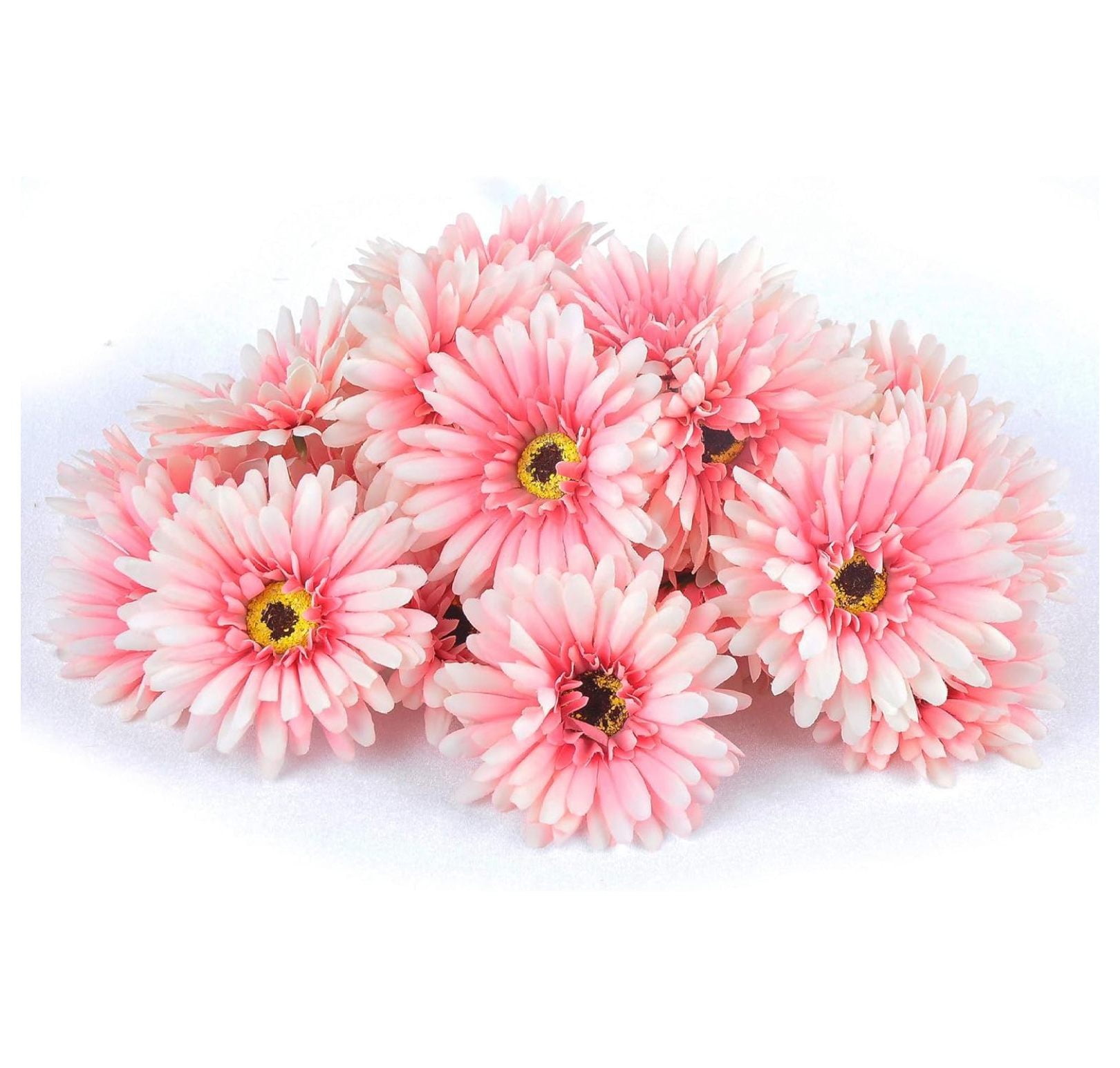 ZZYY Artificial Heads 100pcs Mums Flower Head Chrysanth Gerbera for Hat ...