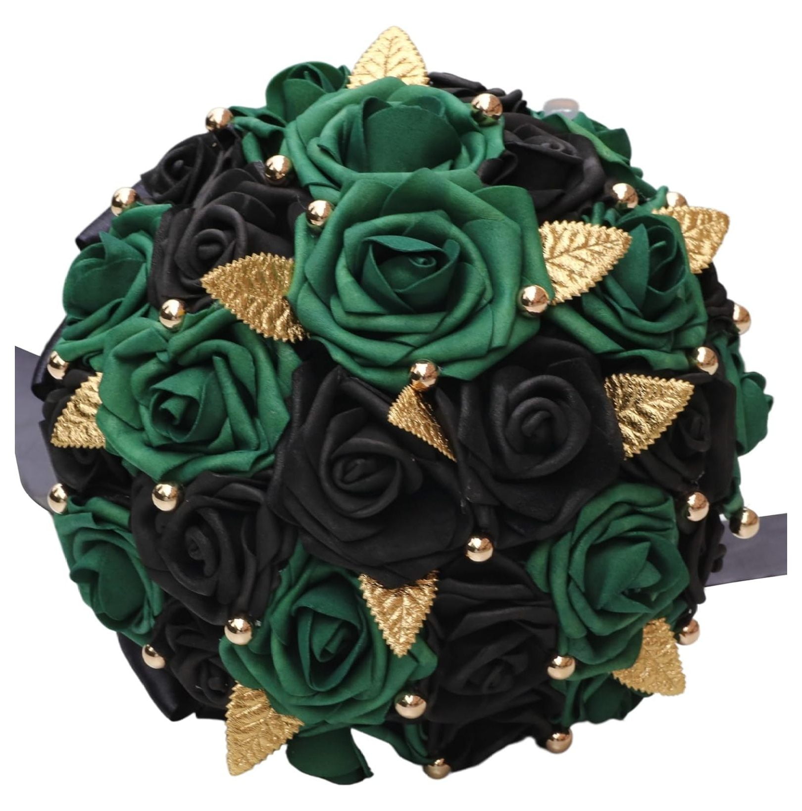 ZZYY Artificial PE Rose Bouquet, 3 Sizes, Handmade Wedding Bridal ...