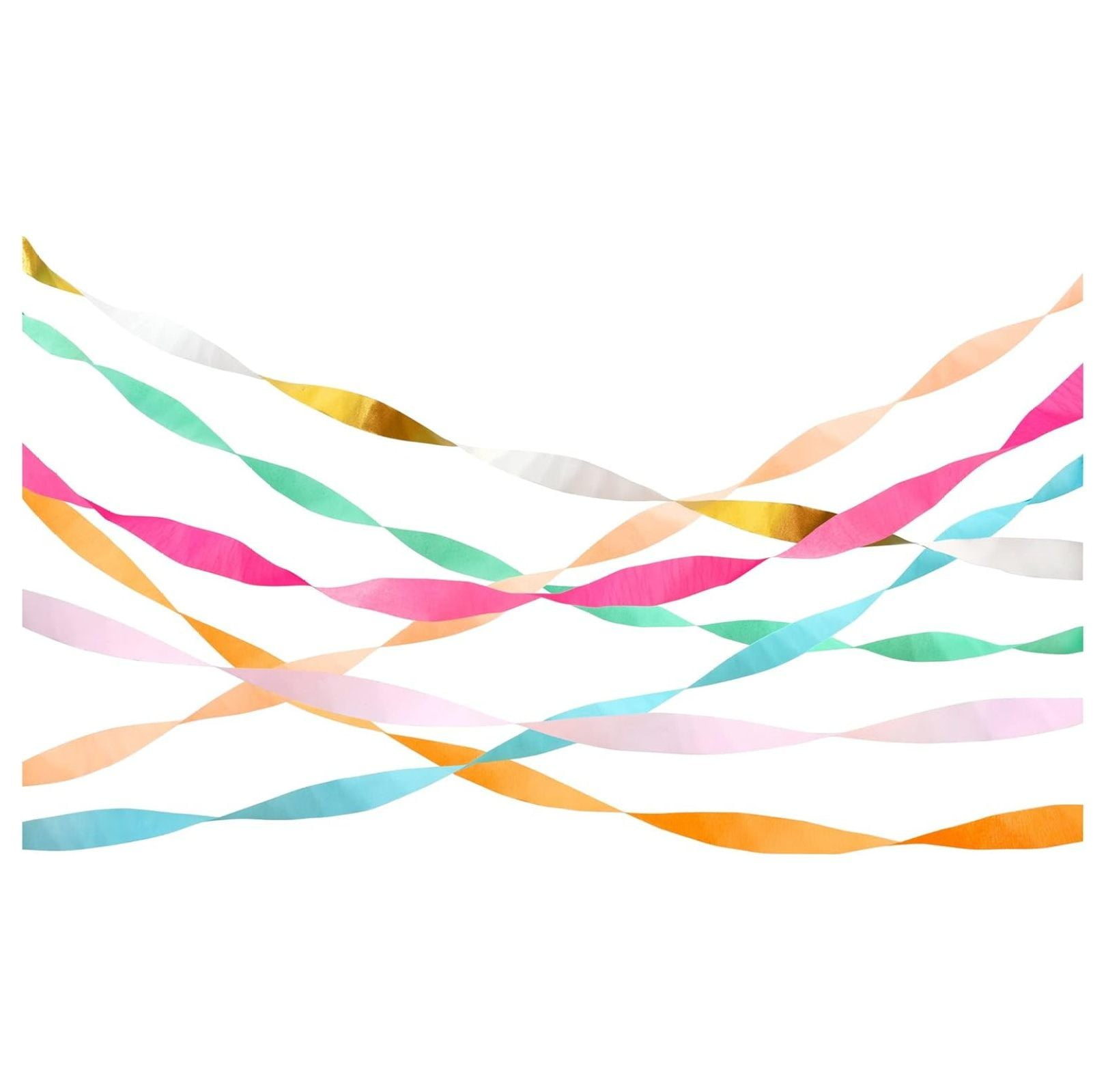 ZZYY Bright Crepe Paper Streamers - Walmart.com