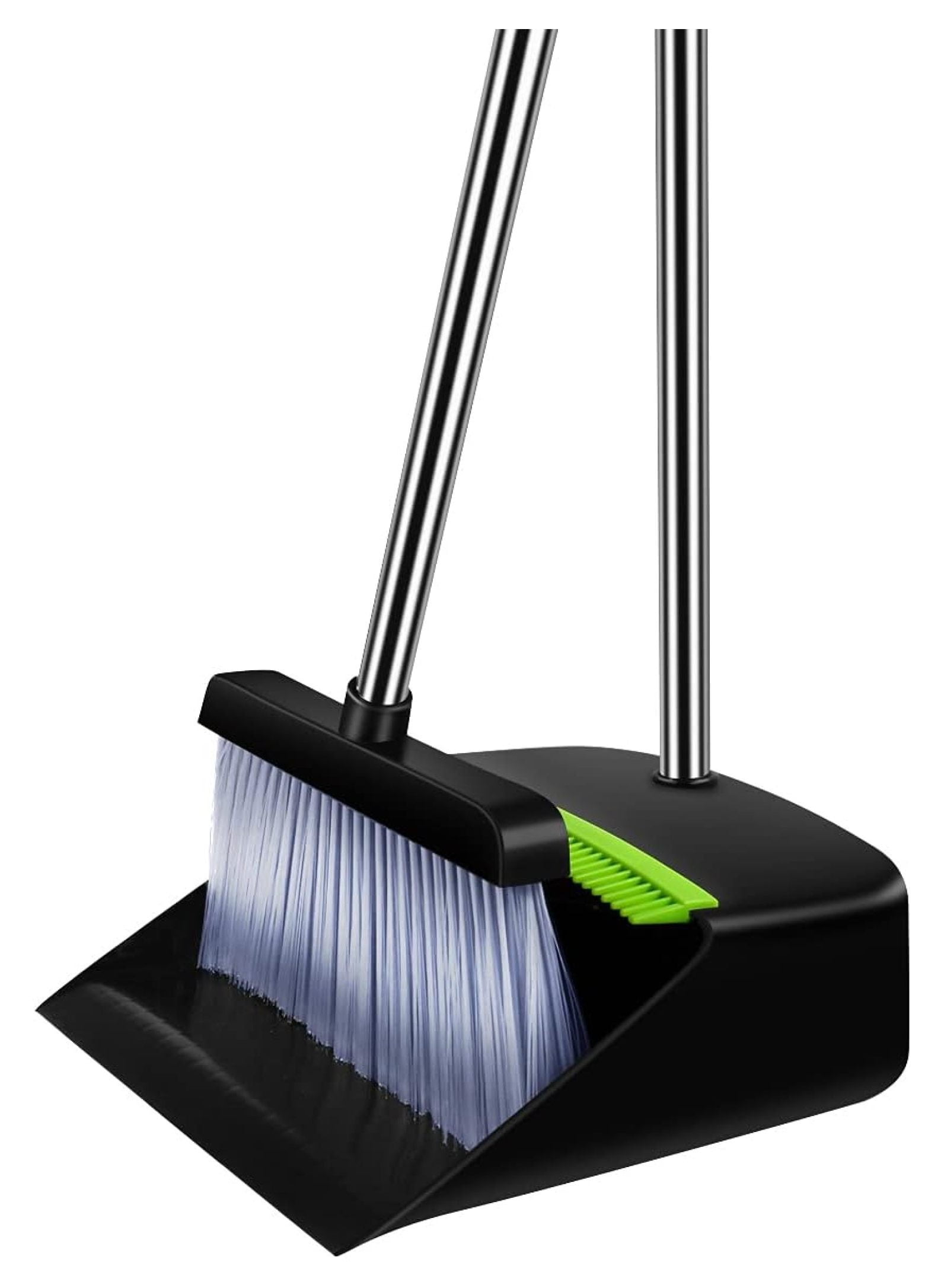 ZZYY FlyBanboo Broom and Dustpan, Dustpan and Broom Set, Long Handle ...