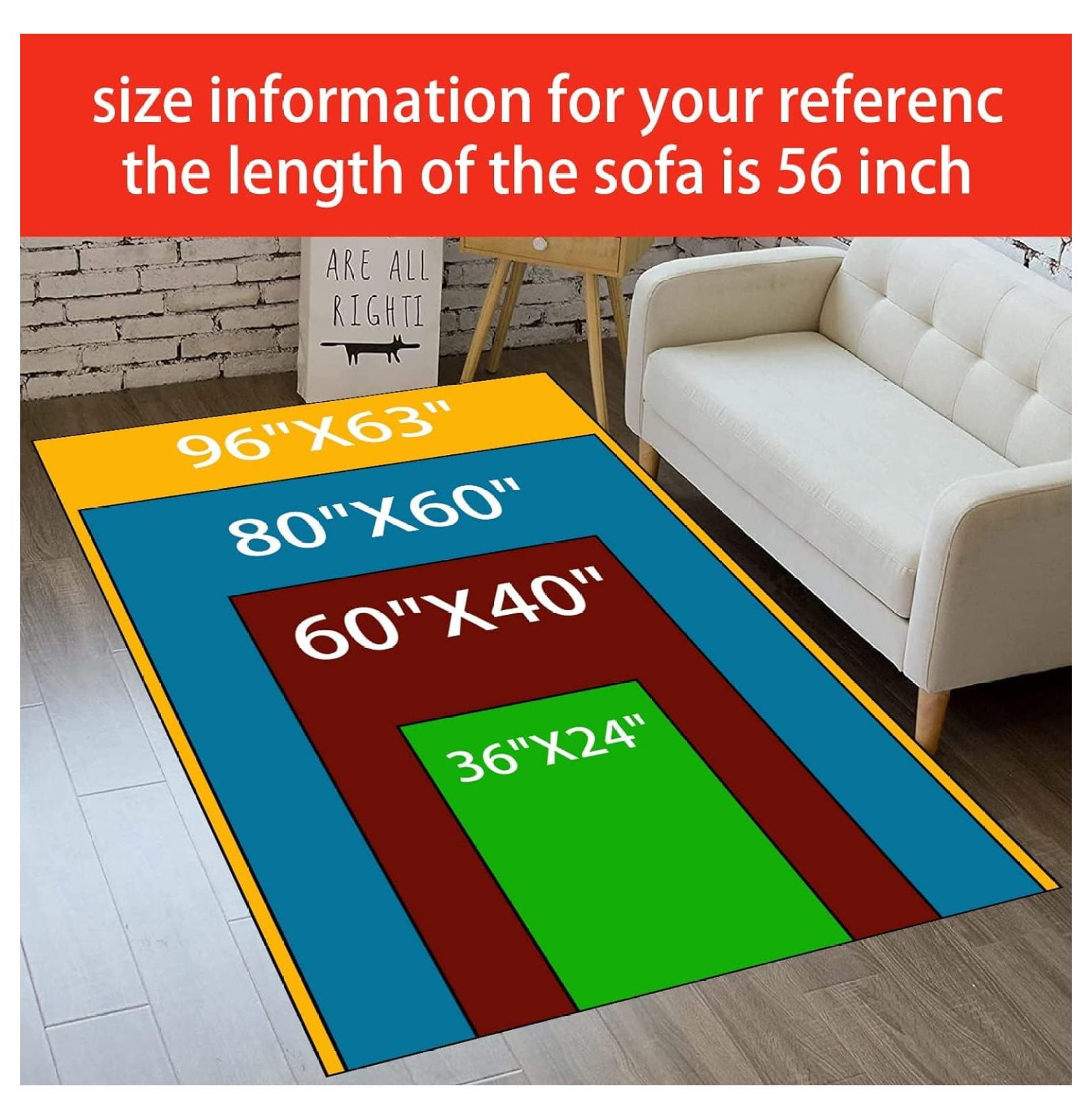 ZZYY Gaming Rug with Colorful Game Controller Design for Game Room ...