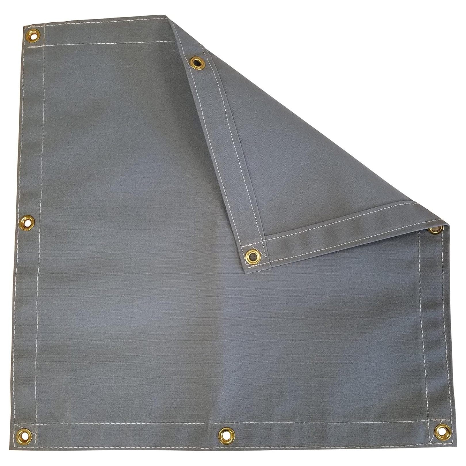 ZZYY Grey Workhorse Polyester Canvas Tarp 6 Ft. x 6 Ft. - 14.5 Oz ...