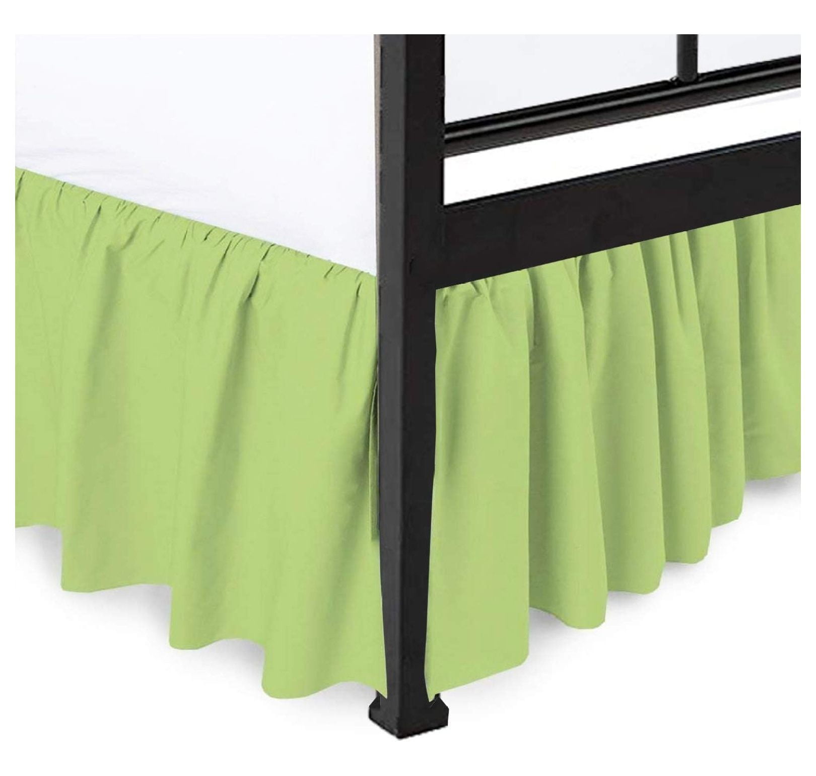 ZZYY Ruffled Bed Skirt Split Corners Ultrasoft Cotton/Microfiber Upto ...