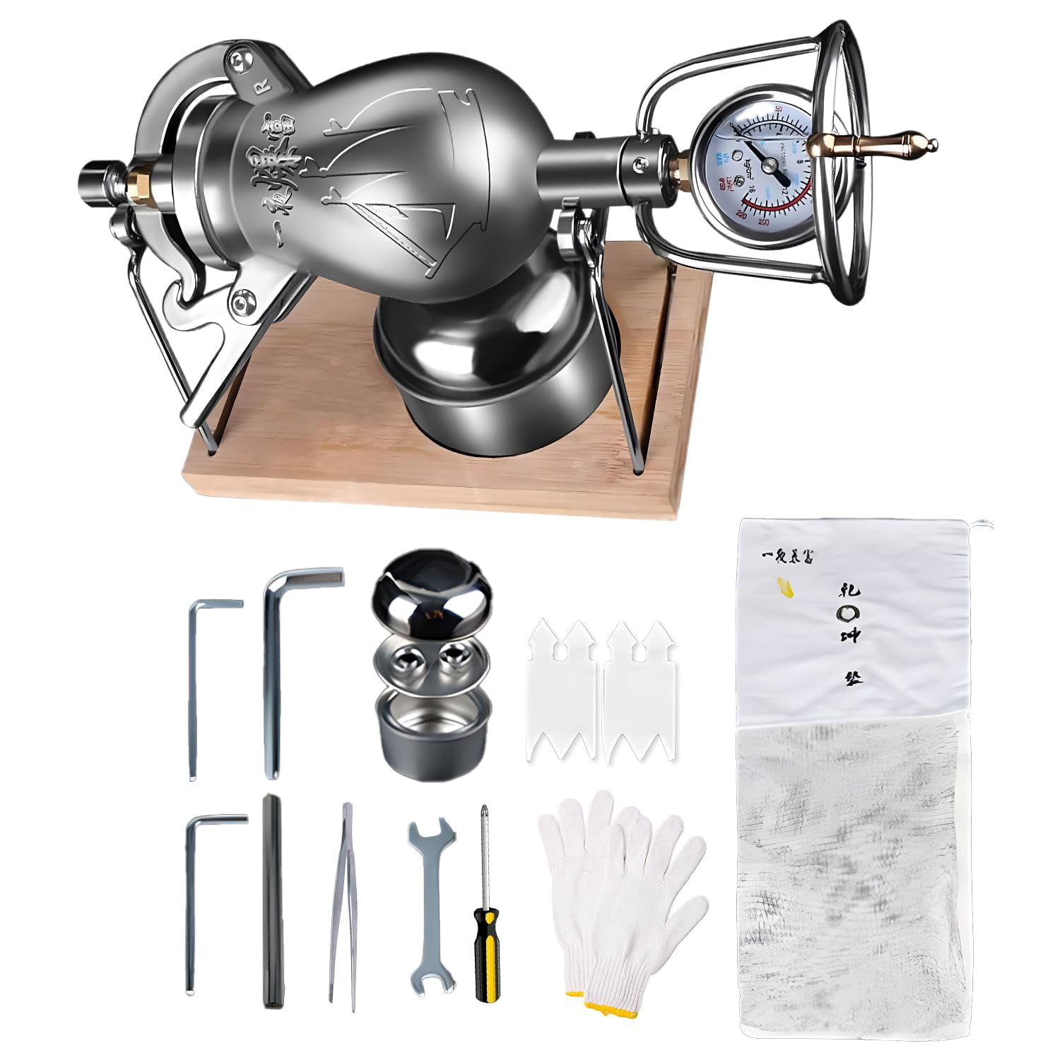 ZZYYZZ Hot Air Popcorn Machine High Pressure Popcorn Maker Stainless ...