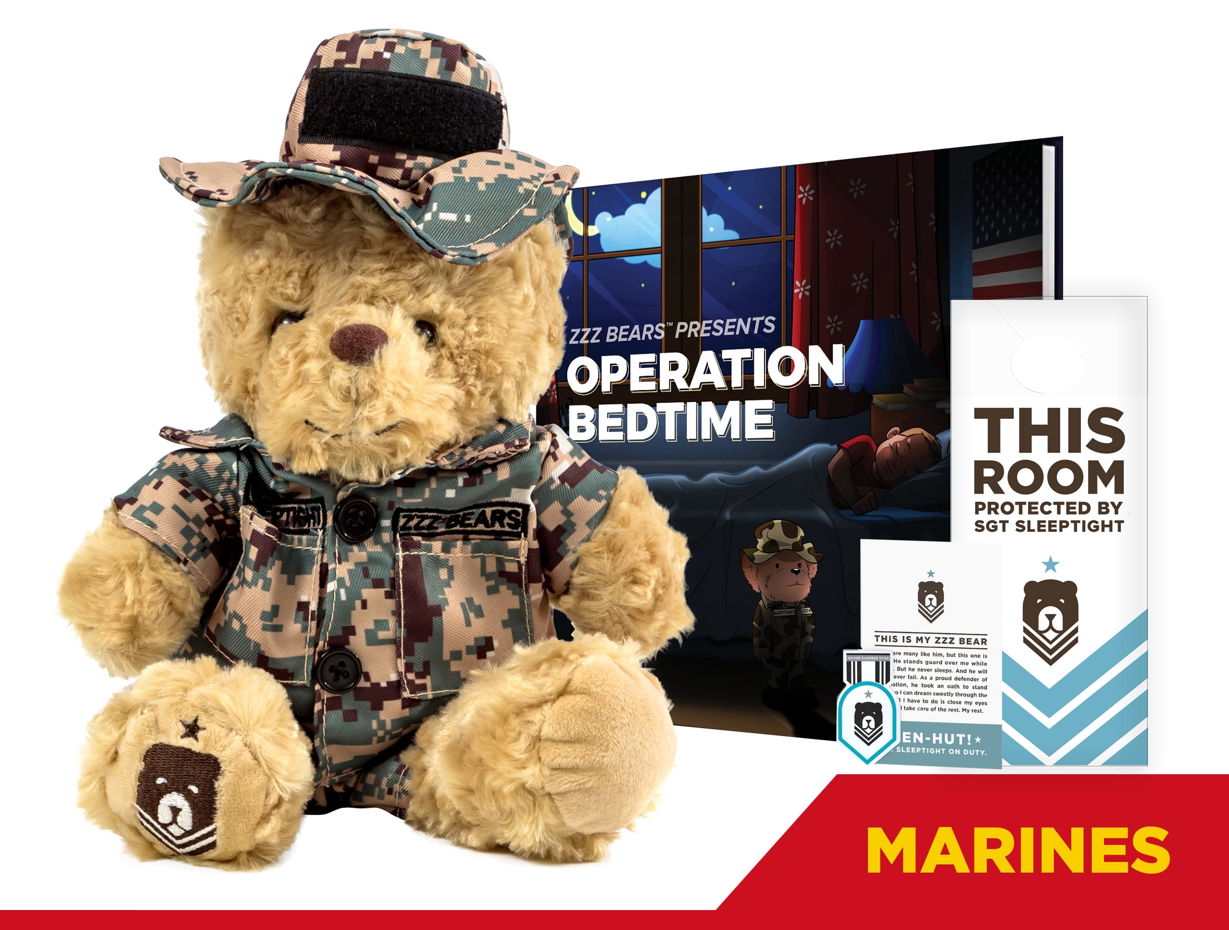 ZZZ Bears Marine Teddy Bear Camouflage - Walmart.com