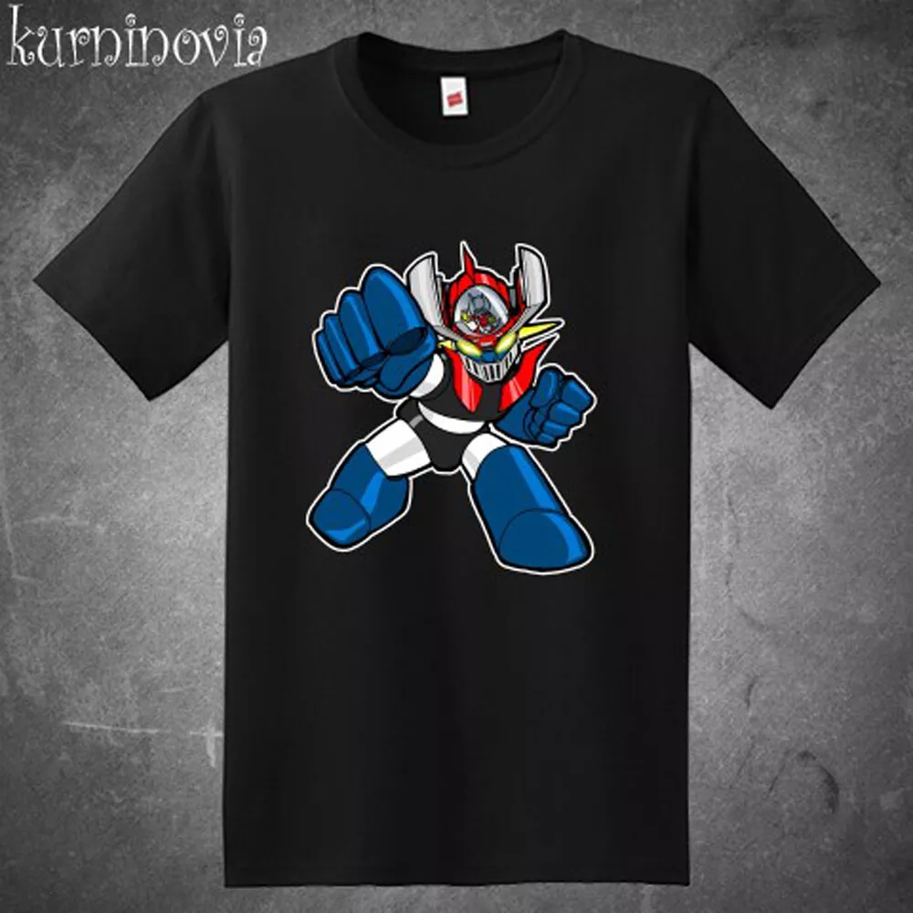 ZZZ-Clothingz, Mazinger Z Chibi Shin Anime Sentai Robot Men's Black T ...