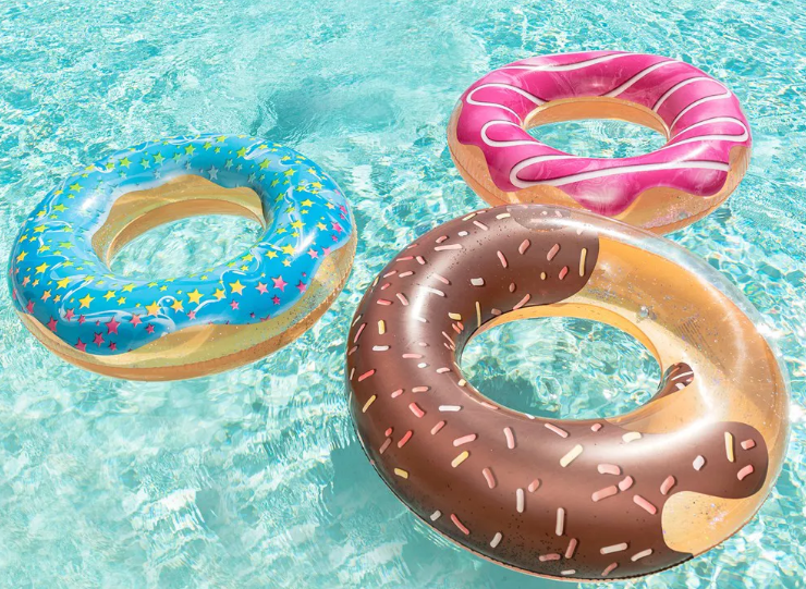 ZZZHUSI-Joyfy 3 Packs Pool Float Tube Set, Inflatable Colorful Swim ...