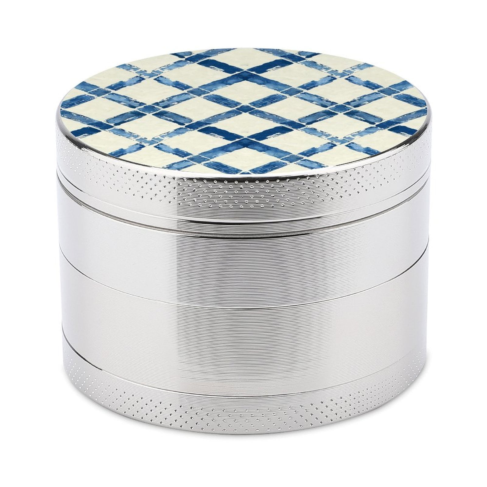 ZZZHY Blue Lattice Texture 505 Grinder, Metal Anti-Stick Smooth Grinder ...