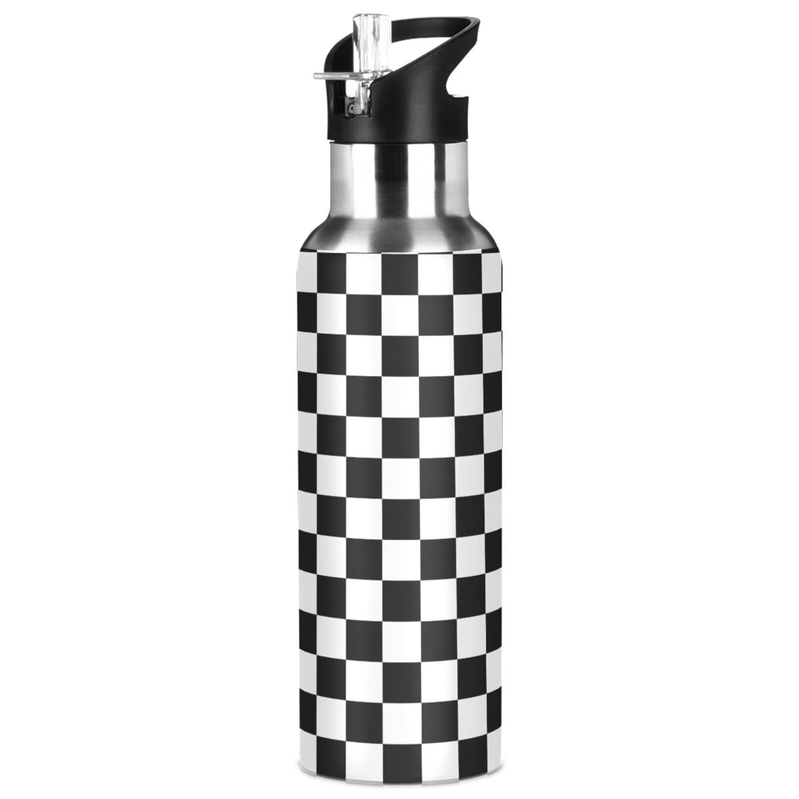 ZZZHY Classic Black Buffalo Check-140 Water Bottle 33oz, Insulated ...