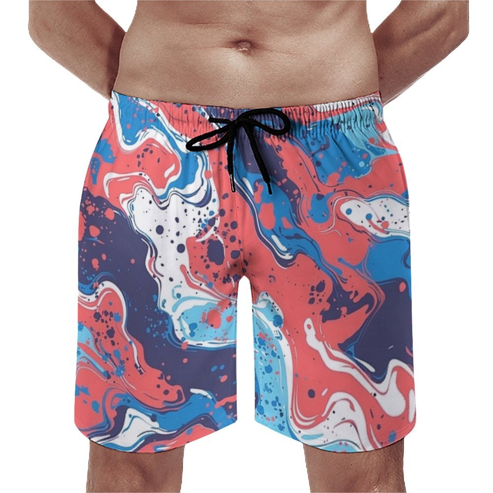 ZZZHY Energetic Flowy Graffiti Pattern Ed79463d 93 Mens Bathing Suit ...