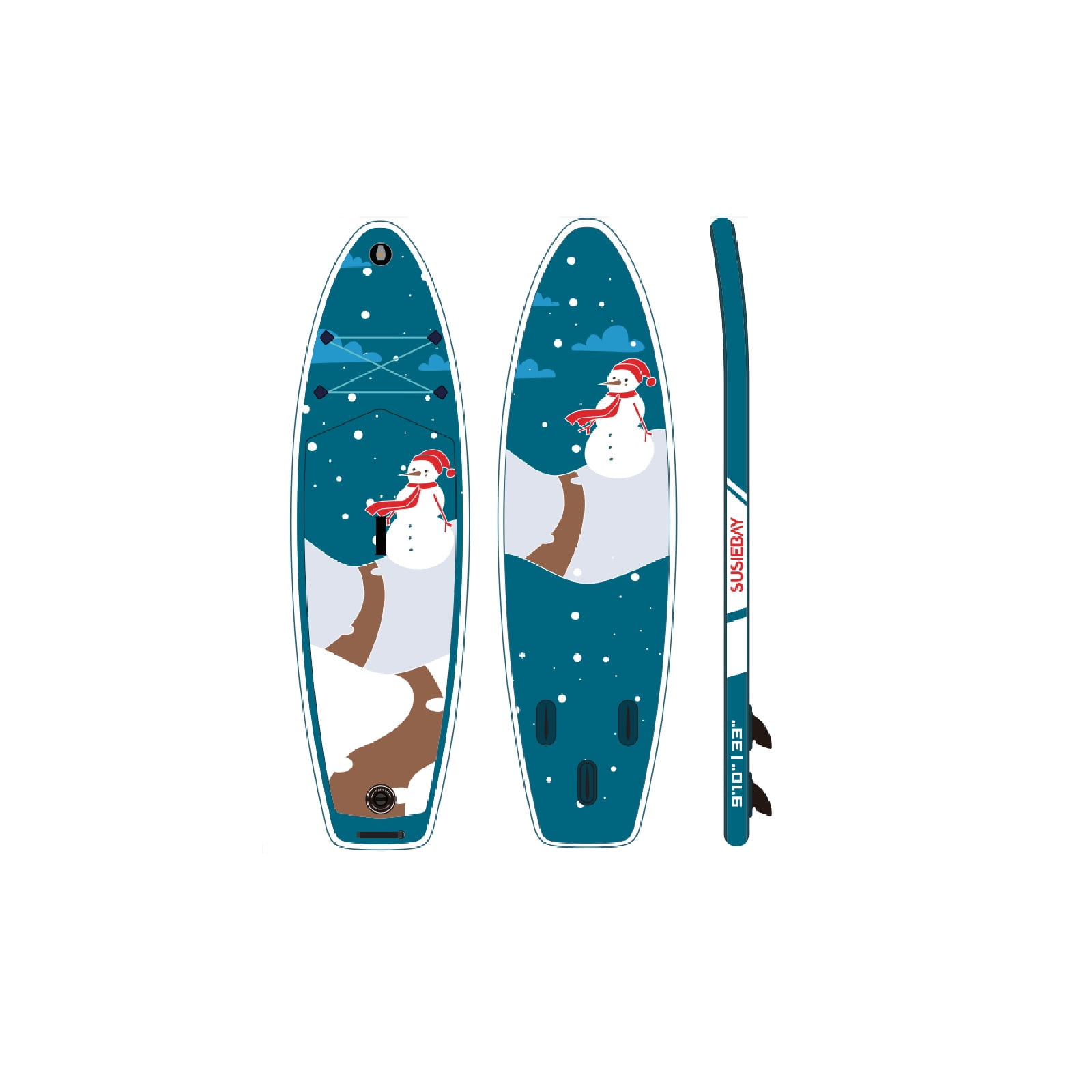 ZZZQ Inflatable Stand Up Paddle Board - Walmart.com