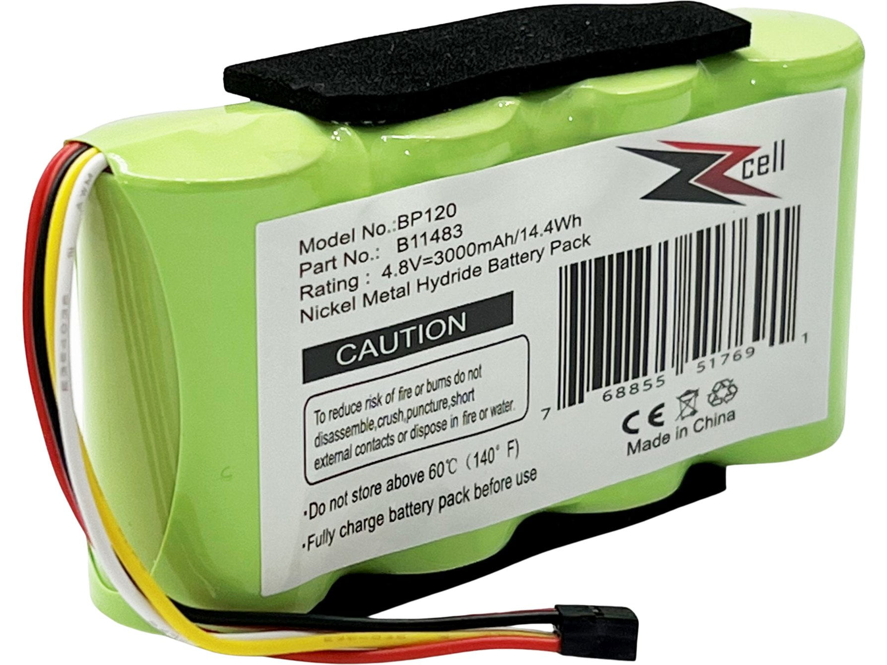 ZZcell Battery Compatible for Fluke BP120MH, B11483, 123, 123S ...