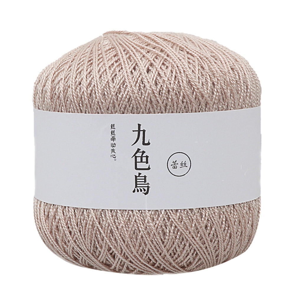 ZZkhGO Fine Lace Crochet Thread, DIY Woven Crochet Yarn 8th, Soft ...
