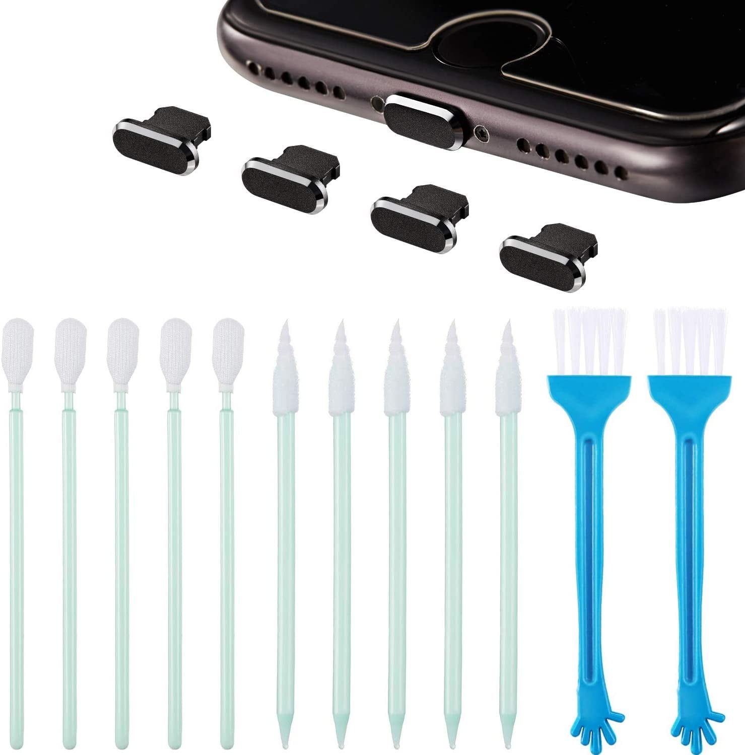 ZZkhGO Phone Port Plugs, Compatible Dust Plugs for iPhone and Android ...