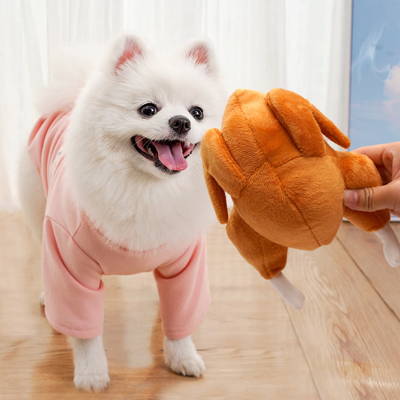 ZZkhGO Roast Chicken Pet Toy, Chew Friendly Animal Plaything, Bite ...