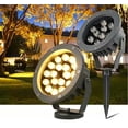 ZZkhGO Round LED Tree Spotlight Waterproof, Outdoor Uplight with ...
