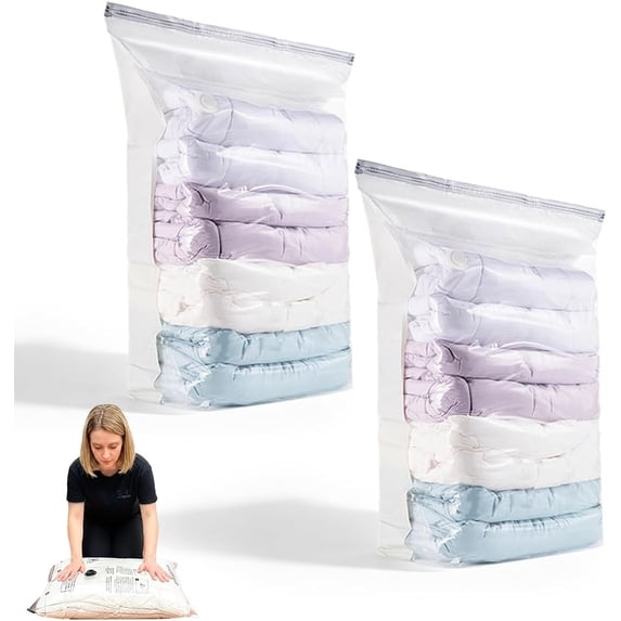 ZZkhGO Vacuum Storage Bags, 2026 Storage Compression Bags Large Cubes ...