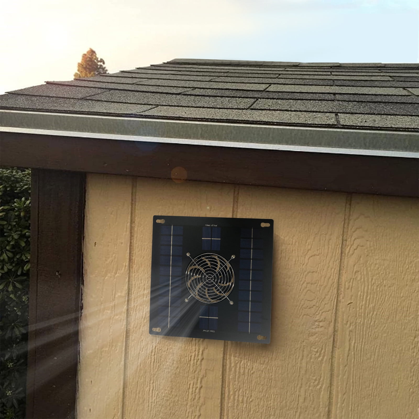 ZZkhGo Electric Fans for Home Panel Fans 5W Panel Powered Fan Outdoor ...