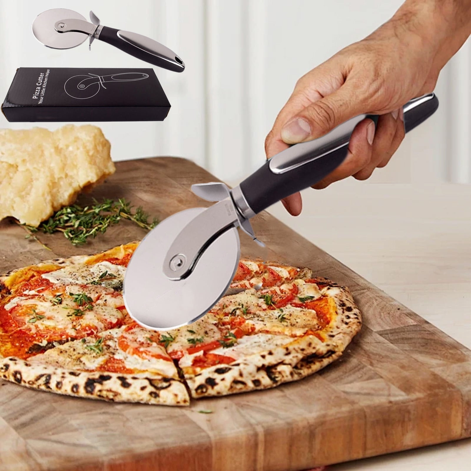 ZZkhGo Summer Saving Stainless Steel Pizza Knife Cheese Knife Wheel ...