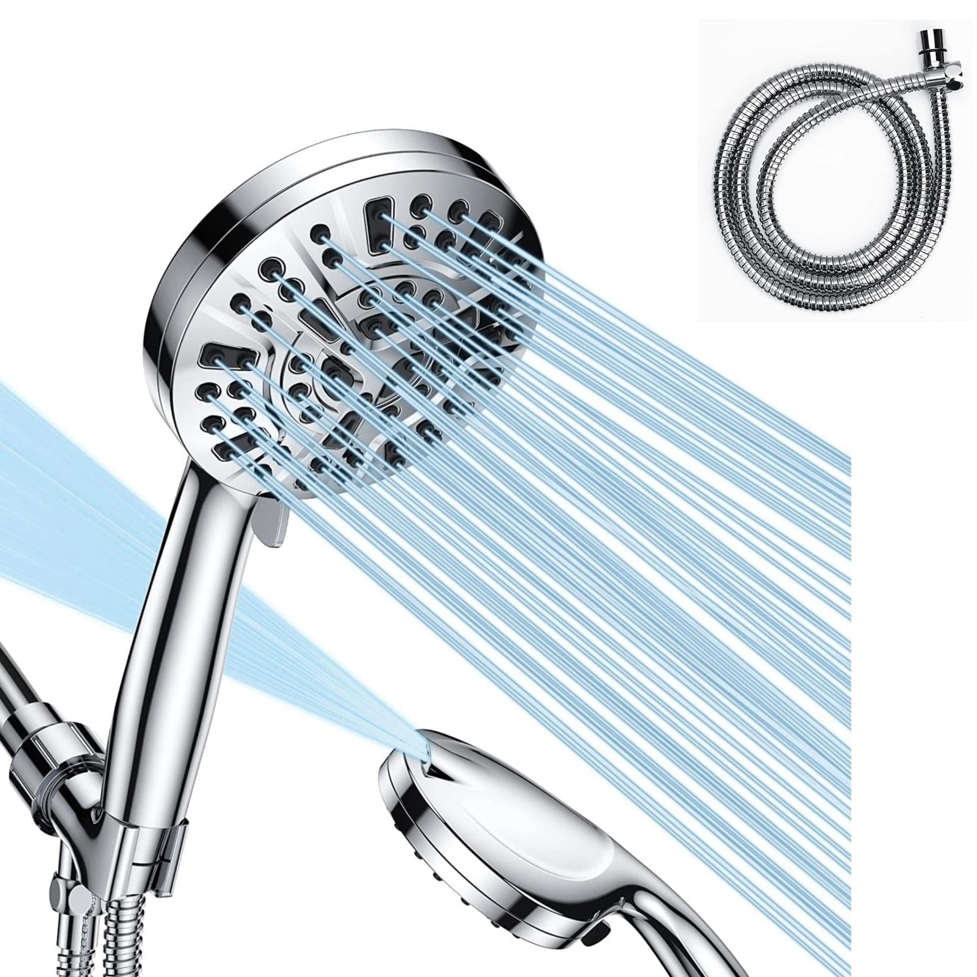 ZZlaan Shower Heads with Hose High Pressure Handheld Showerhead with 6 ...