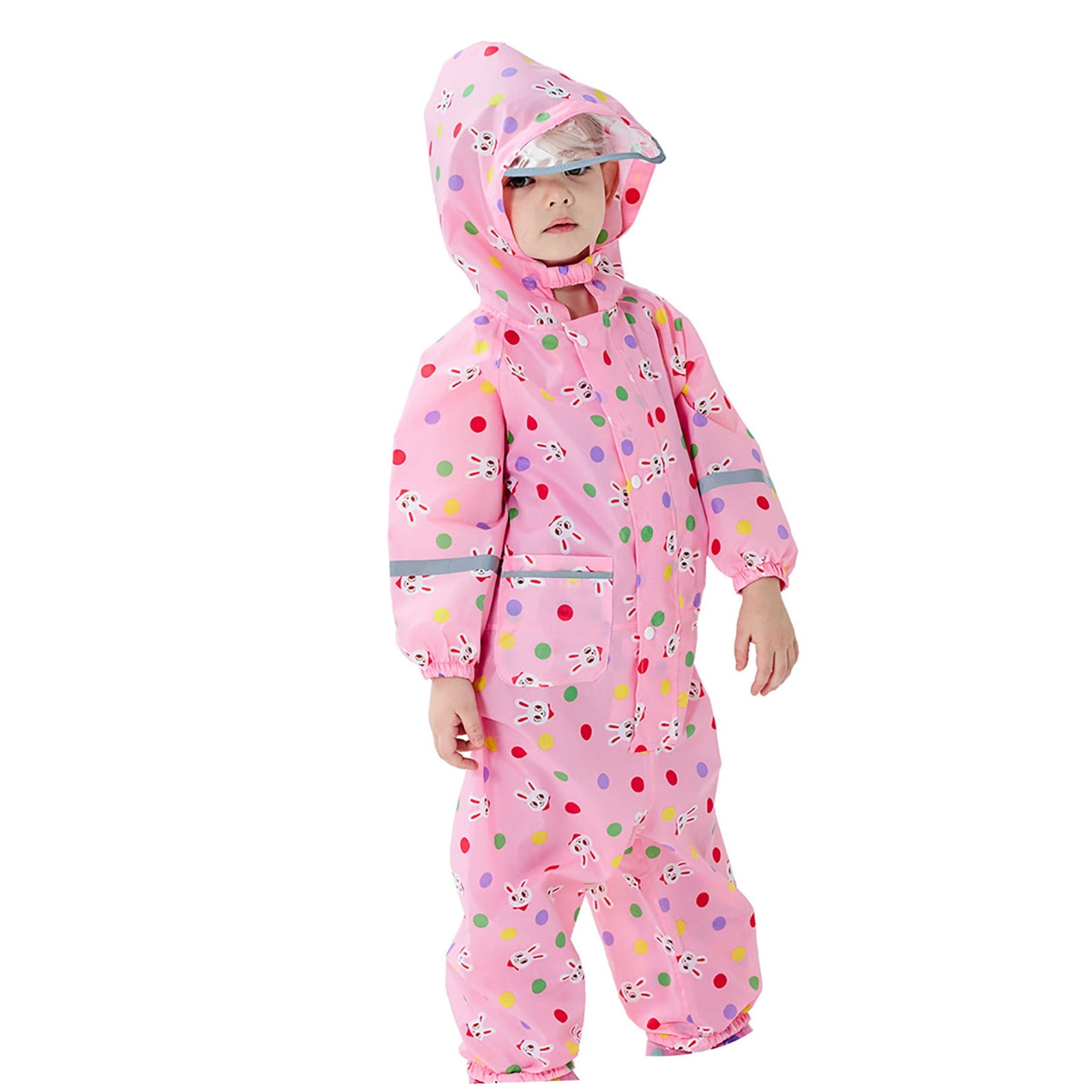 ZZwxWA Kids Toddler Rain Suit for Boys Girls Clothes One Piece Hooded ...