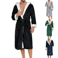 PAVILIA Premium Men's Fluffy Soft Sherpa Fleece Robe, Long Spa Bathrobe ...