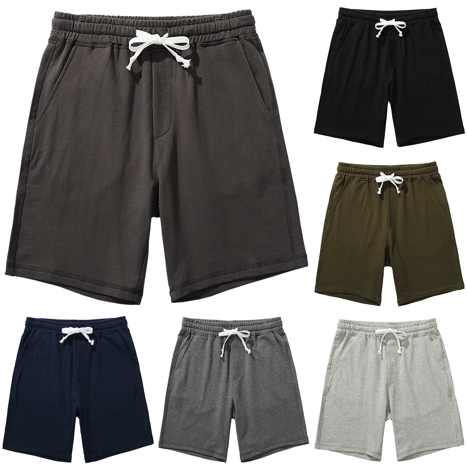 ZZwxWA Shorts for Men Holiday Savings Workwear Short Pants Drawstring ...