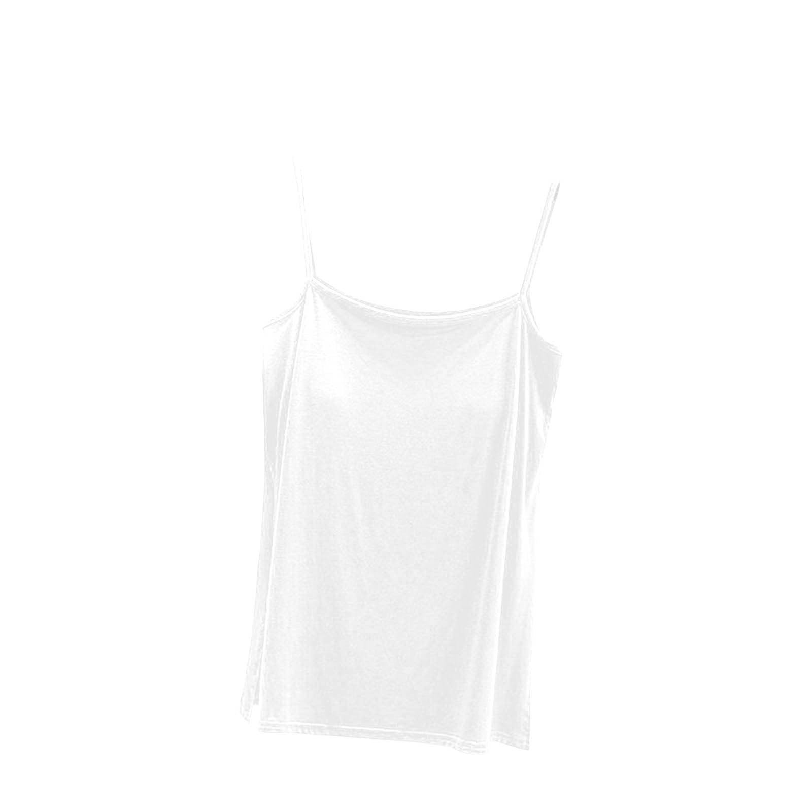 ZZwxWA Tank Top for Women Sleeveless Cami Tops with Built in Bras Shelf ...